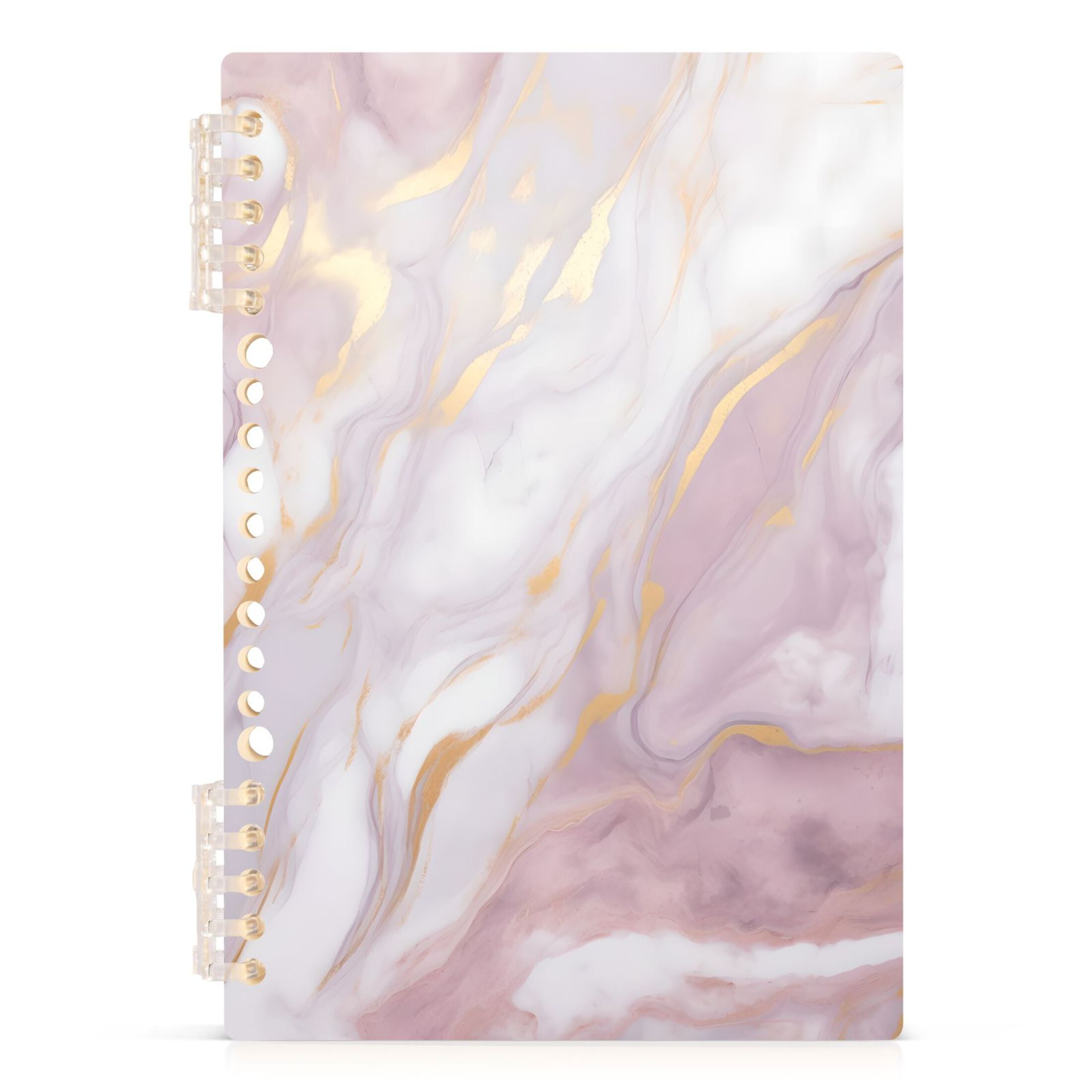 Lavender Pink Marble Spiral Notebooks 60 Sheets 120 Pages A5 Journal ...
