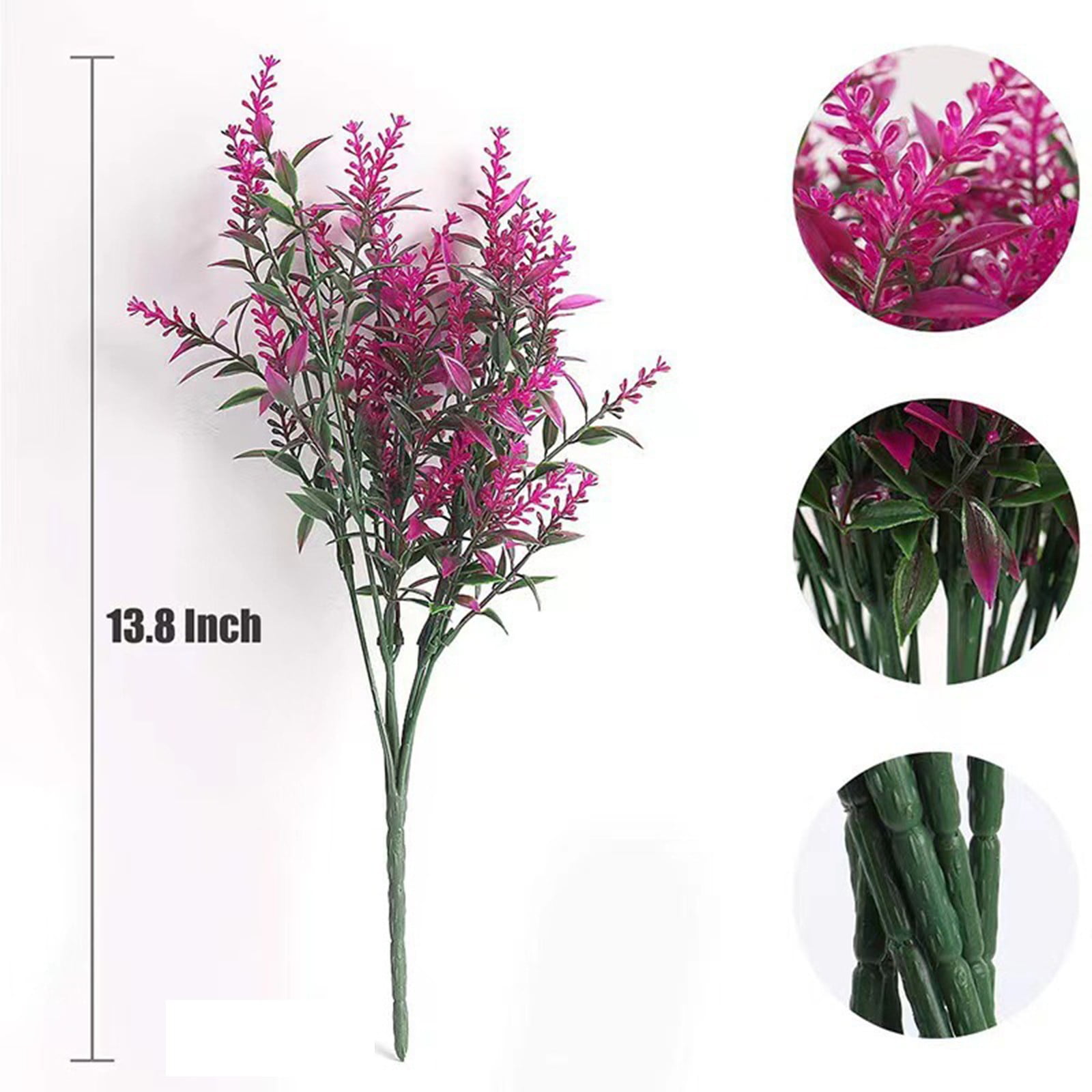 Lavender Plastic Flower Simulation Bouquet Simulation Plant Green Plant ...