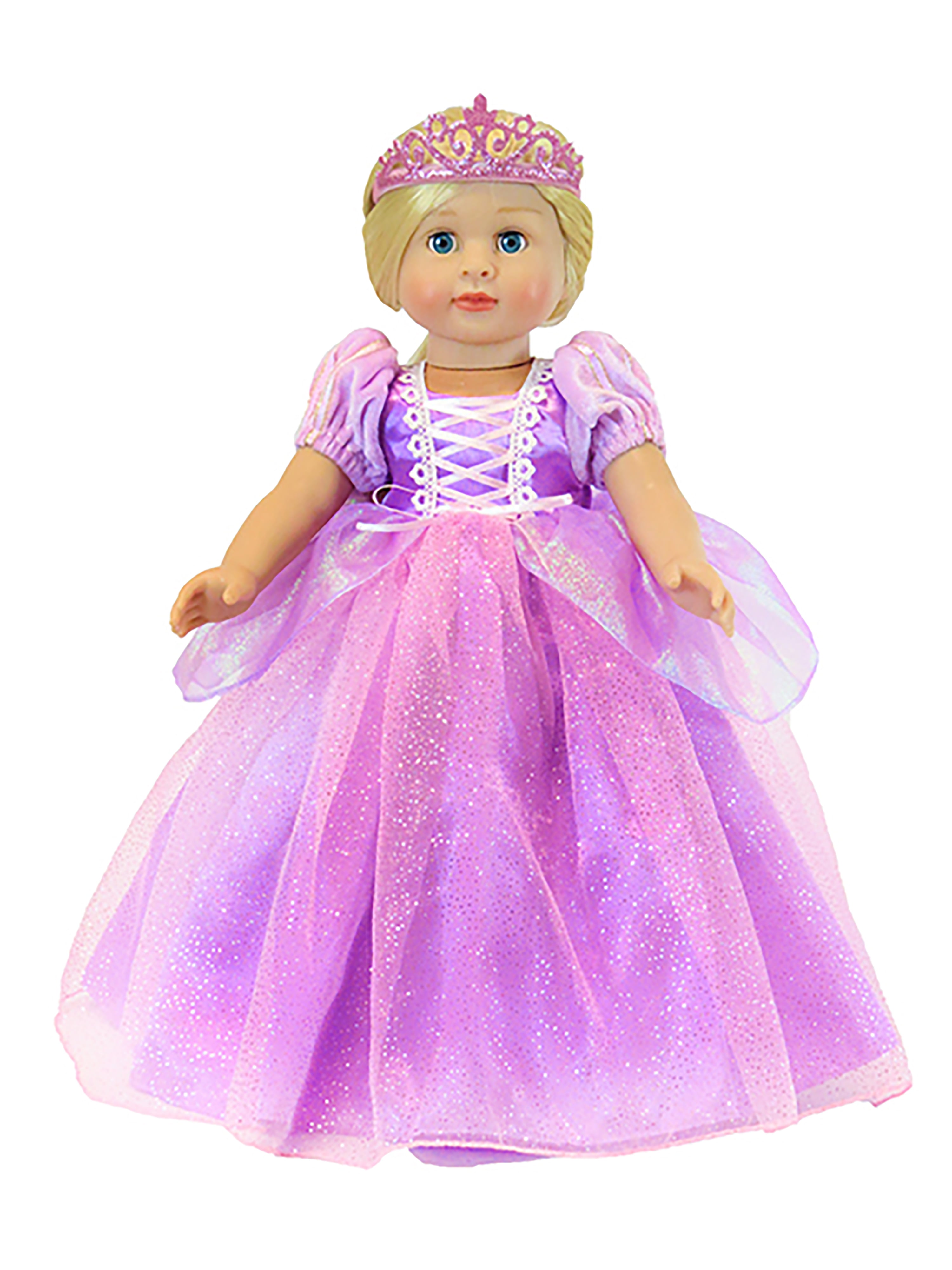 Lavender Princess Dress with Tiara for 18-Inch Dolls | Dolls Clothes ...