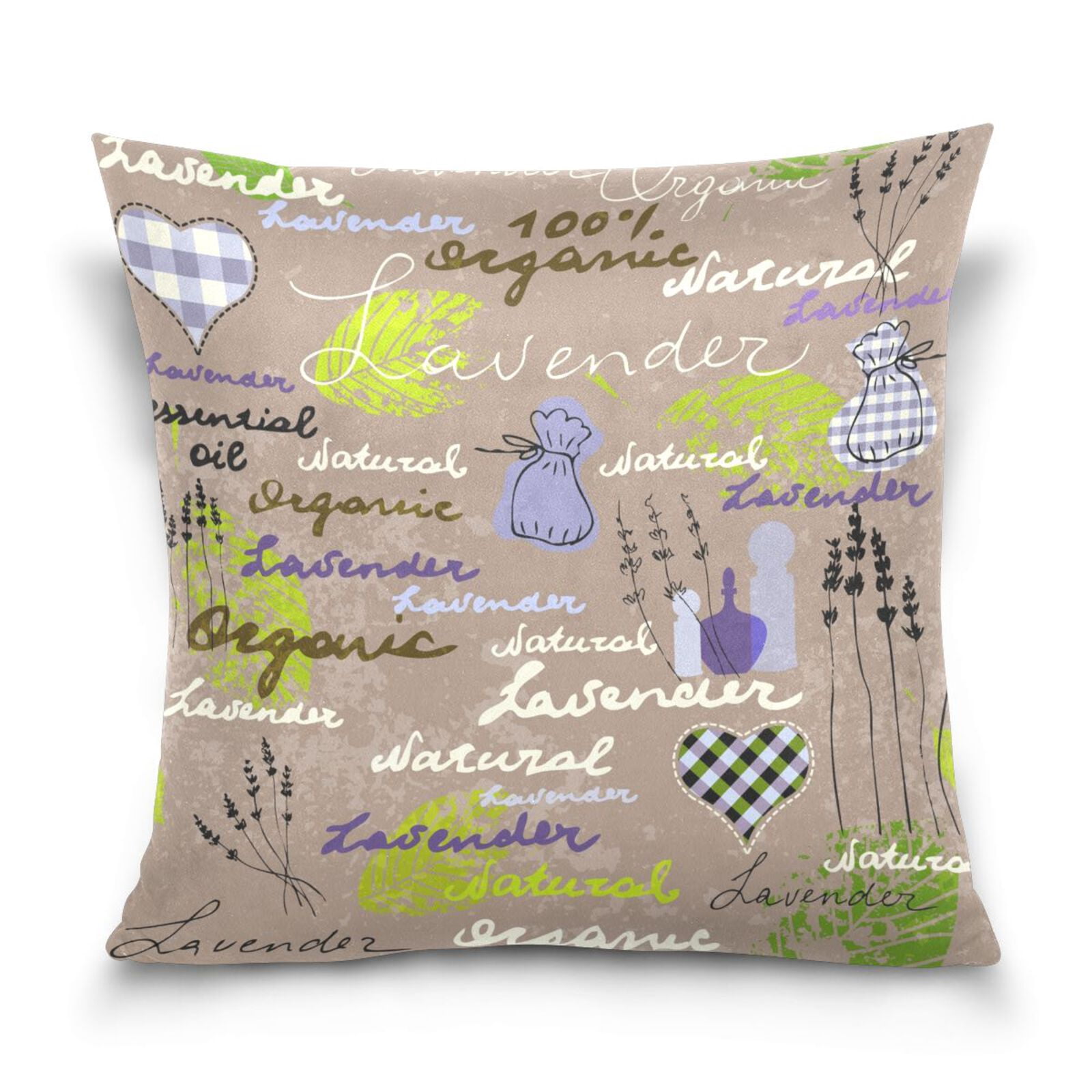 Lavender Retro Background Square Throw Pillow Covers Couch Decorative ...