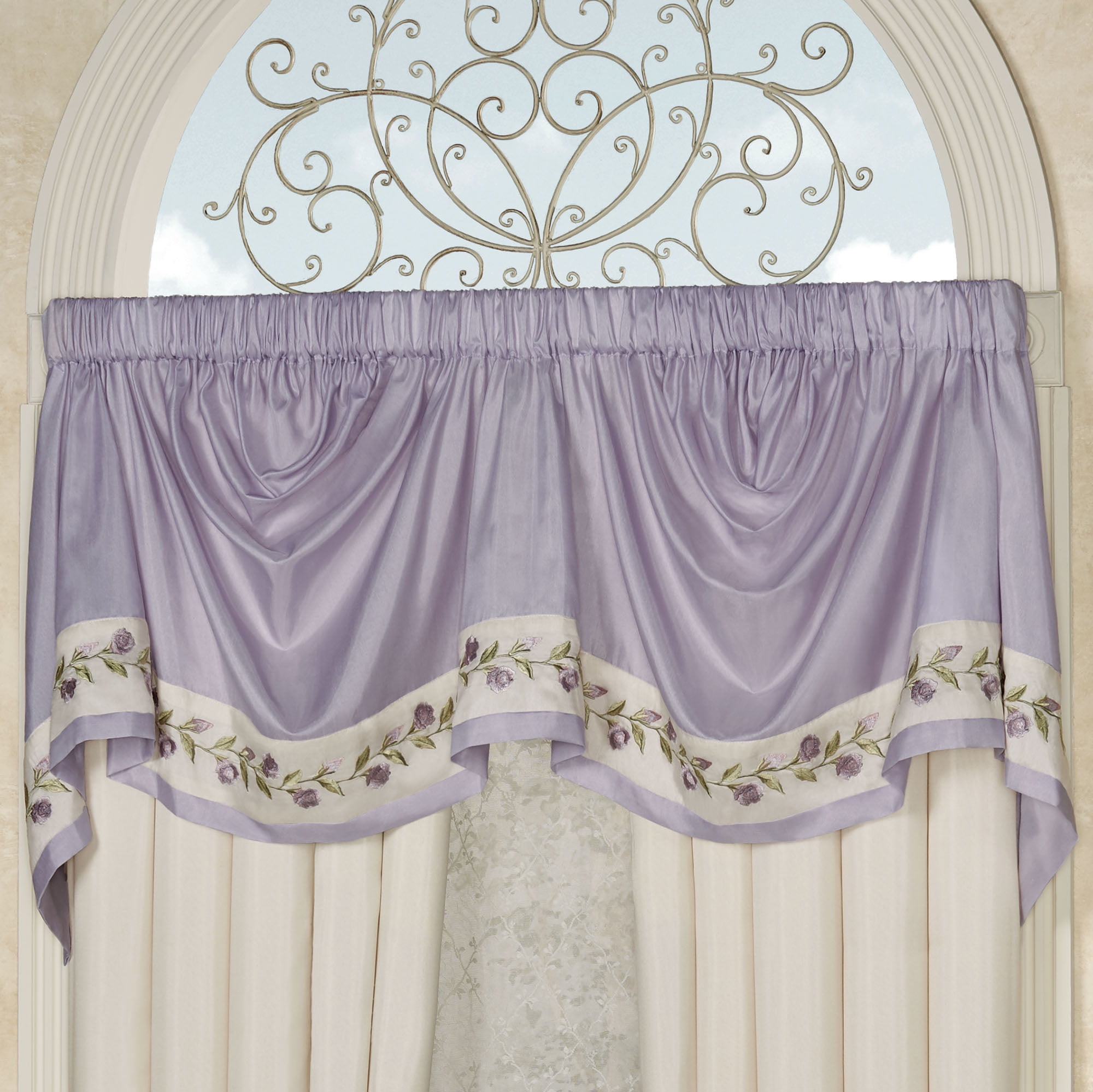 Lavender Rose Empire Valance 110 x 28 Empire Valance 110 x 28 Inches ...