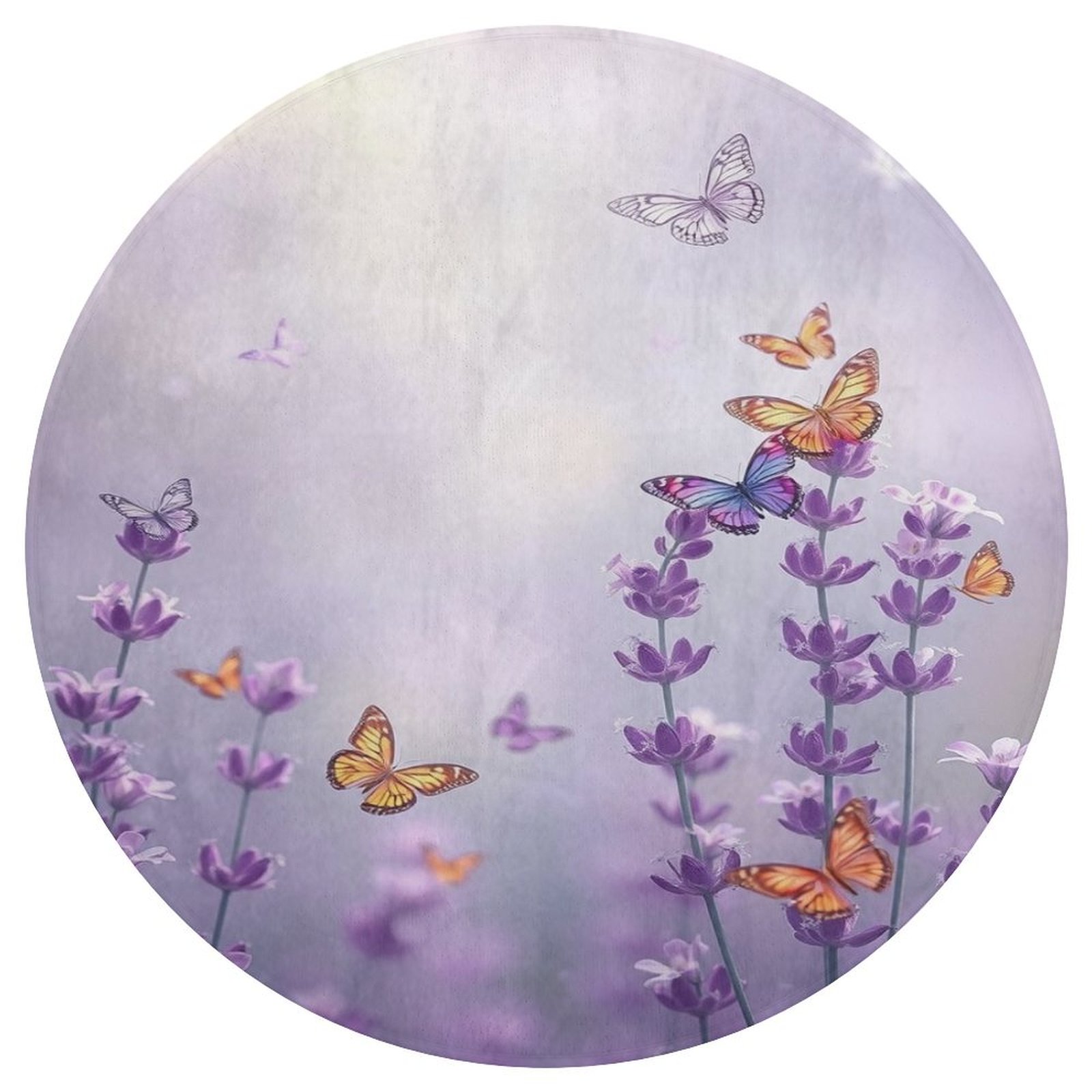 Lavender Round Carpet Living Room Carpet Modern And Stylish Living Room ...