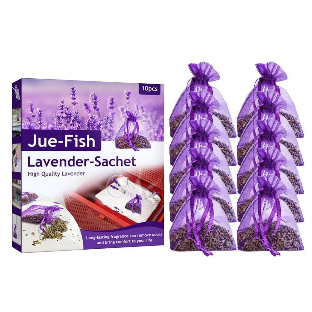 Sachet 10pcs Home Fragrance Sachets Dried Lavender Packets for Drawers ...