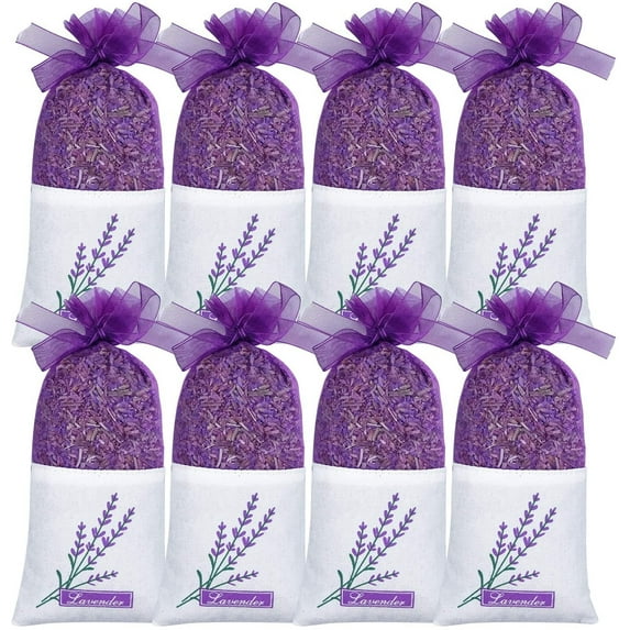 Lavender Sachet - Moth Repellent Sachets (8 Pack) Home Fragrance for ...