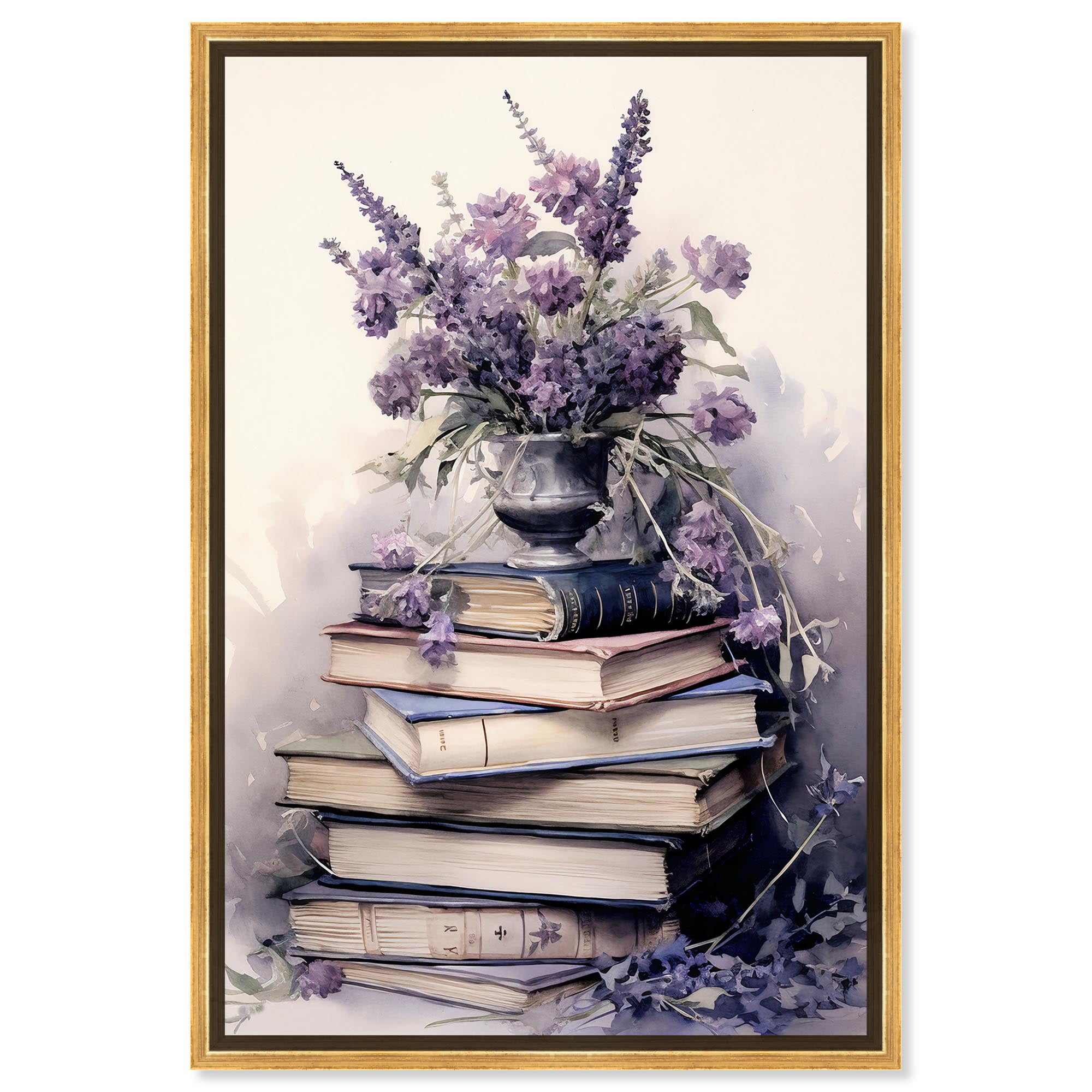 Lavender Scent Reading Time Canvas Delicate Farmhouse Wall Art by Art ...