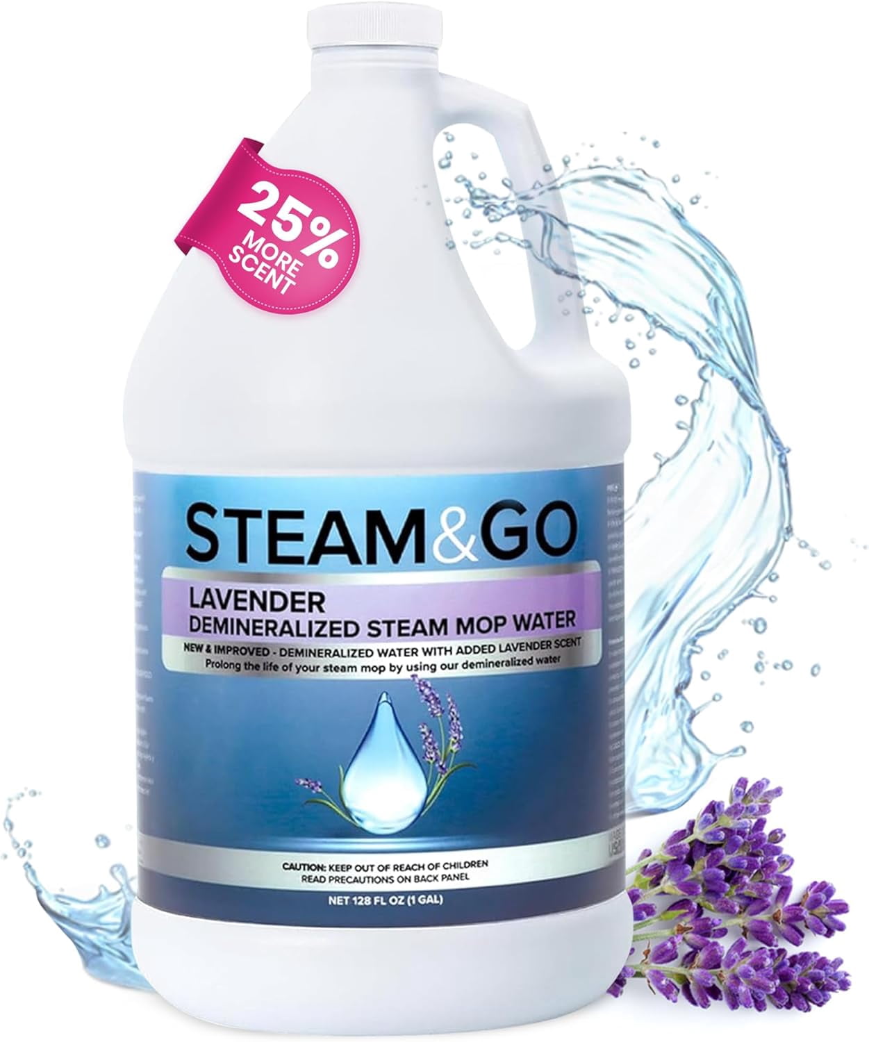 Lavender Scented Demineralized Water - Cleaning Solution for Steam Mop ...