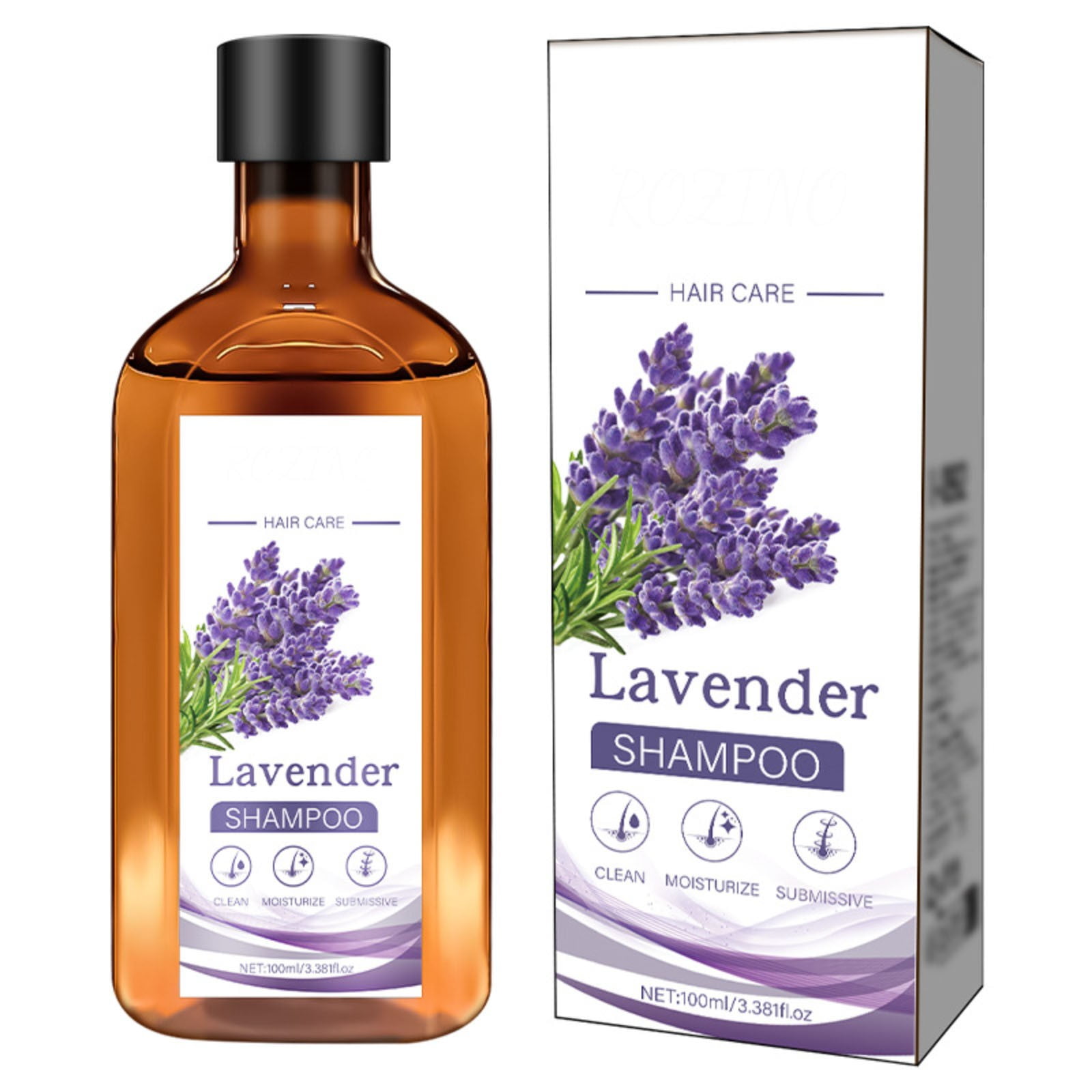 Lavender Shampoo Anti-itch Oil Control Moisturizing Soft Hair Shampoo ...