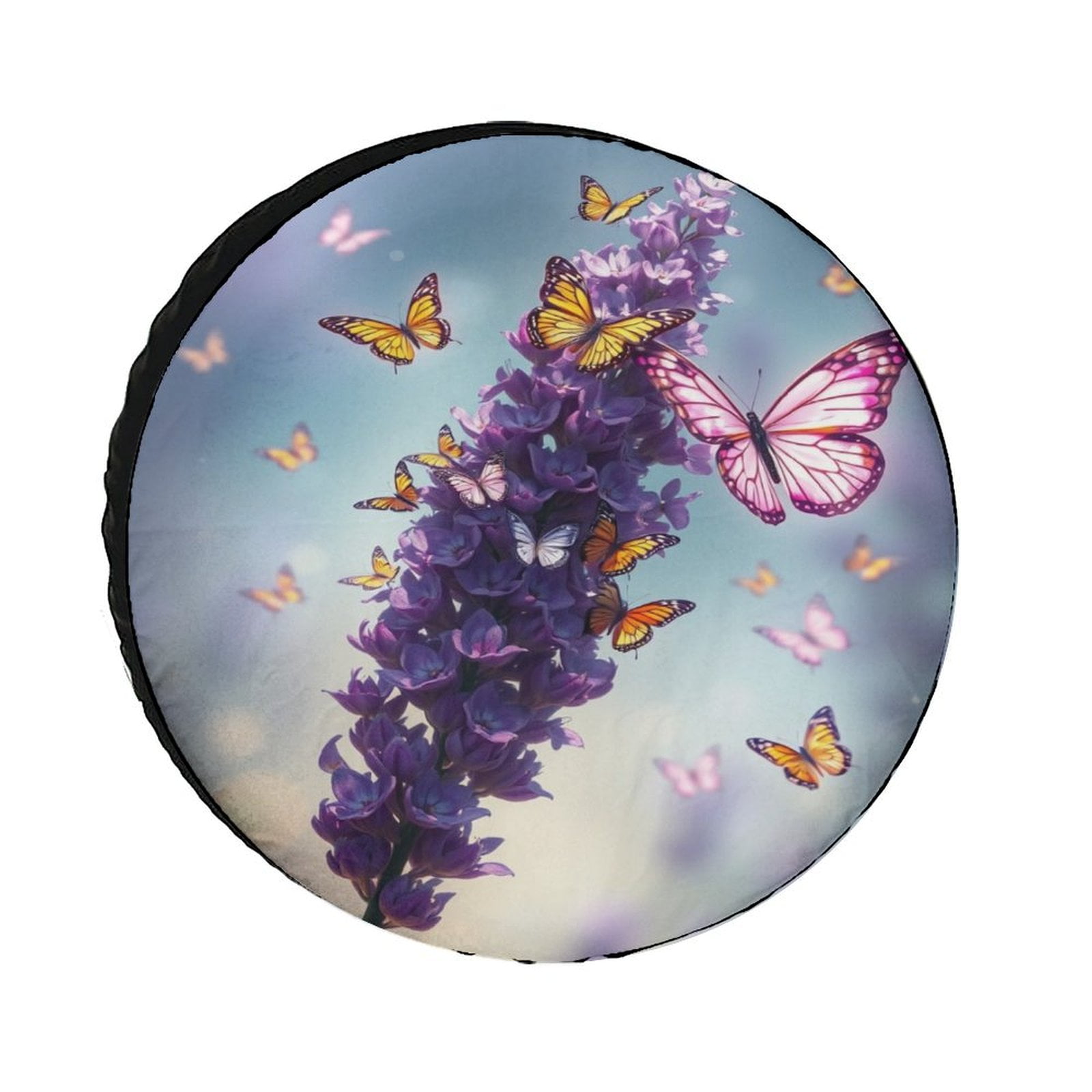 Lavender Spare Tire Cover Weatherproof Wheel Camper Protectors ...