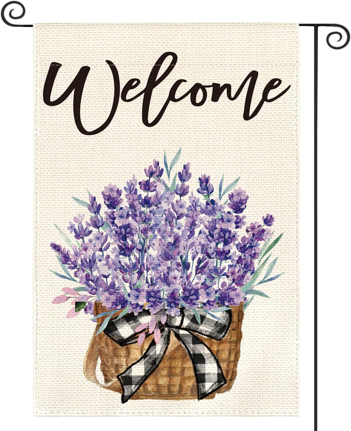 Lavender Spring Garden Flag 12x18 Inch Double Sided Outside, Floral ...
