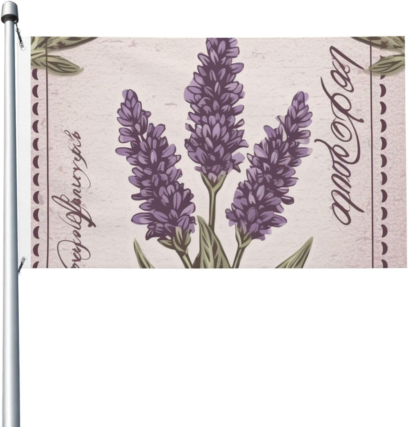 Lavender Stamp Flag 2x3 ft Garden Flag Welcome Spring Summer Garden ...