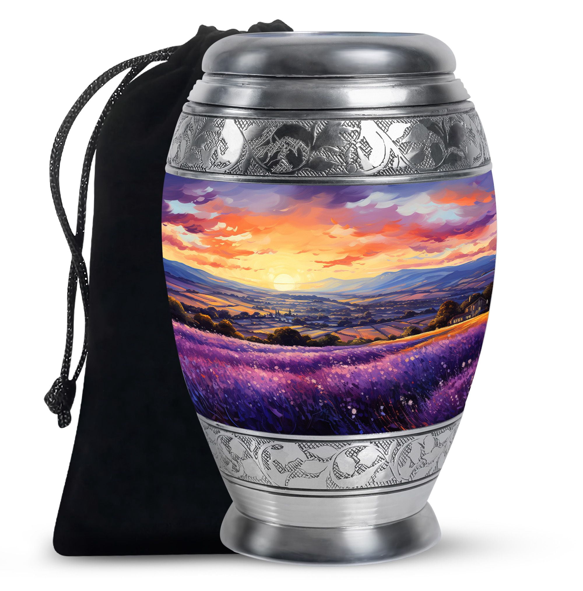 Lavender Sunset Funeral Urns For Adult Ashes Men - Urns For Human Ashes ...