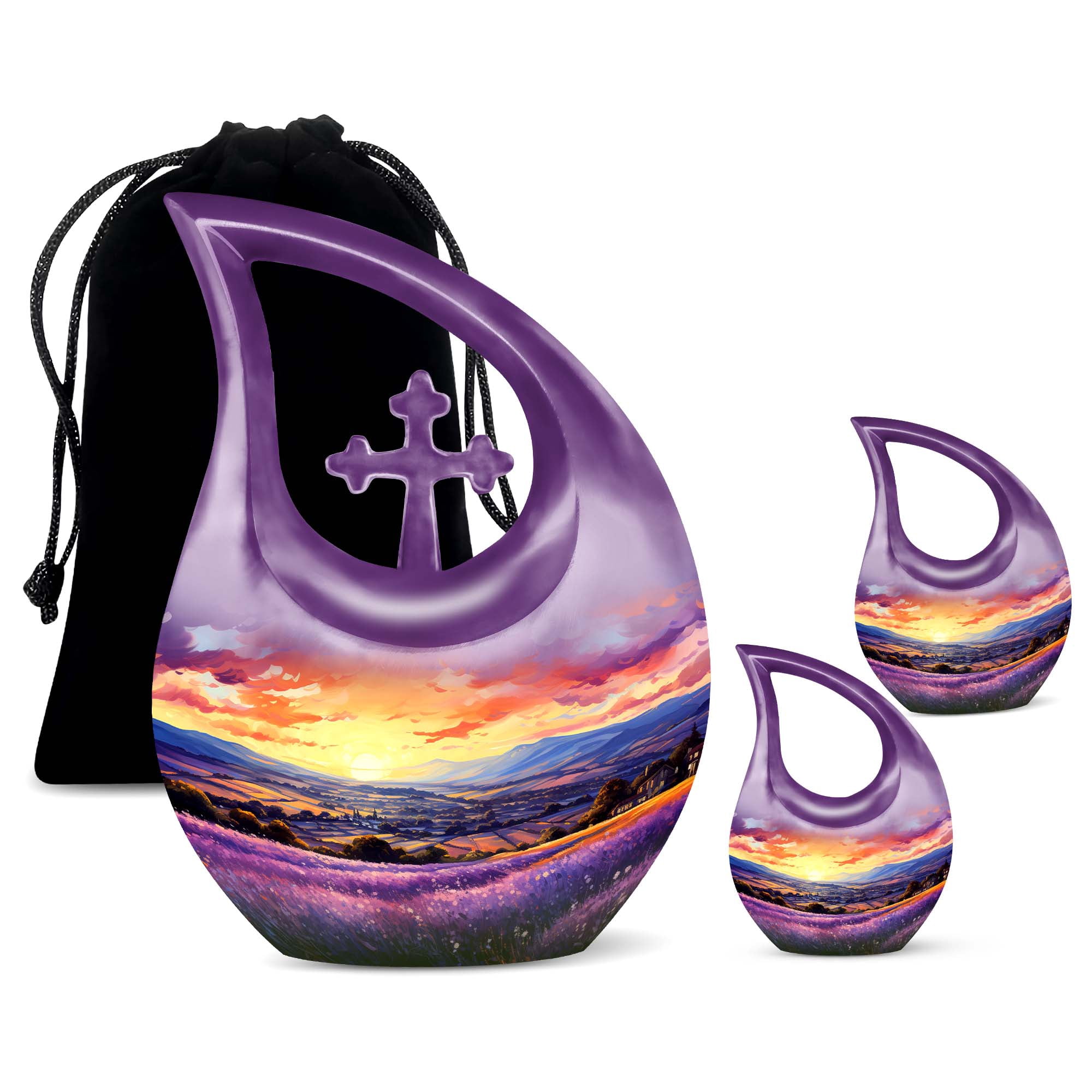 A Lavender Sunset Urn - Miniature Urns For Human Ashes - Urn For Ashes ...