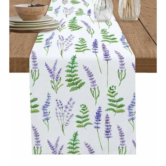 Lavender Texture Table Runner Wedding Decor Table Runner Home Dining ...