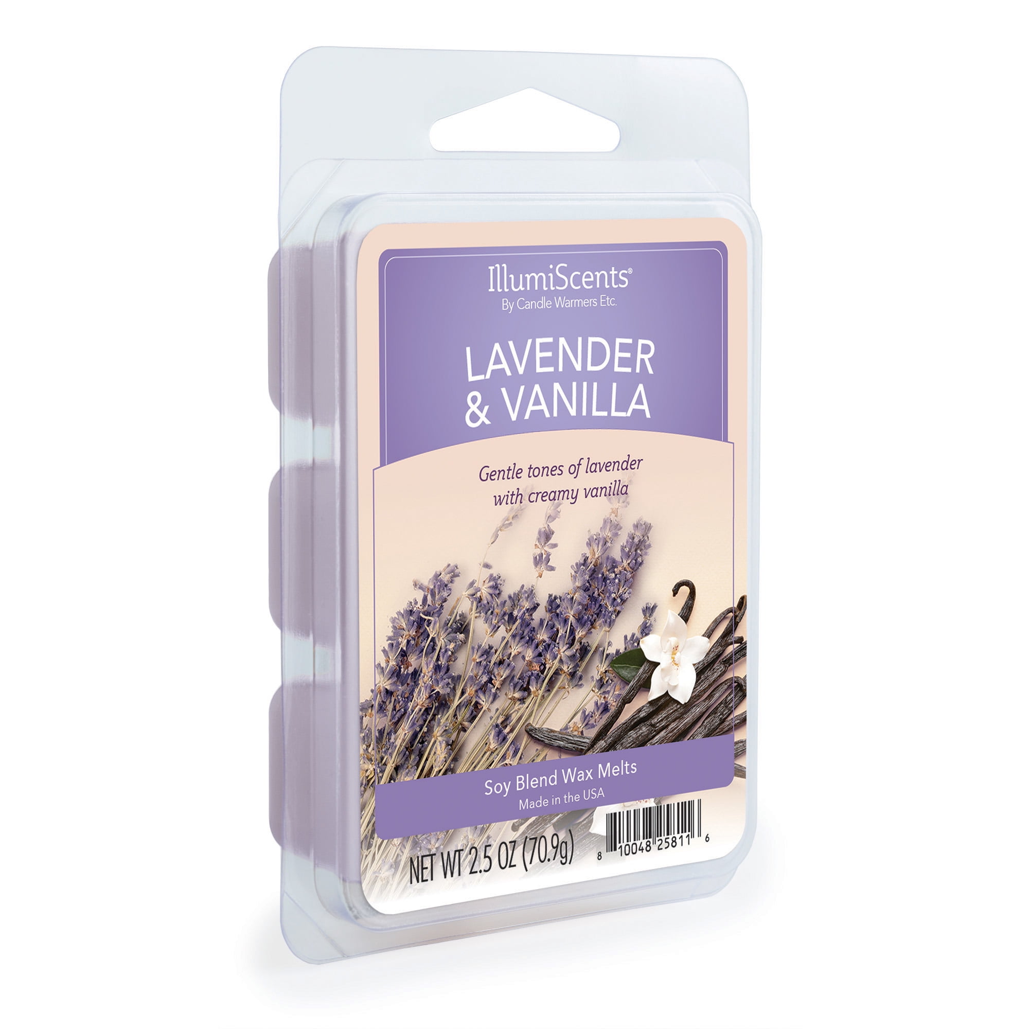 Lavender & Vanilla Wax Melts, Illumiscents, Highly Fragrant Soy Blend ...