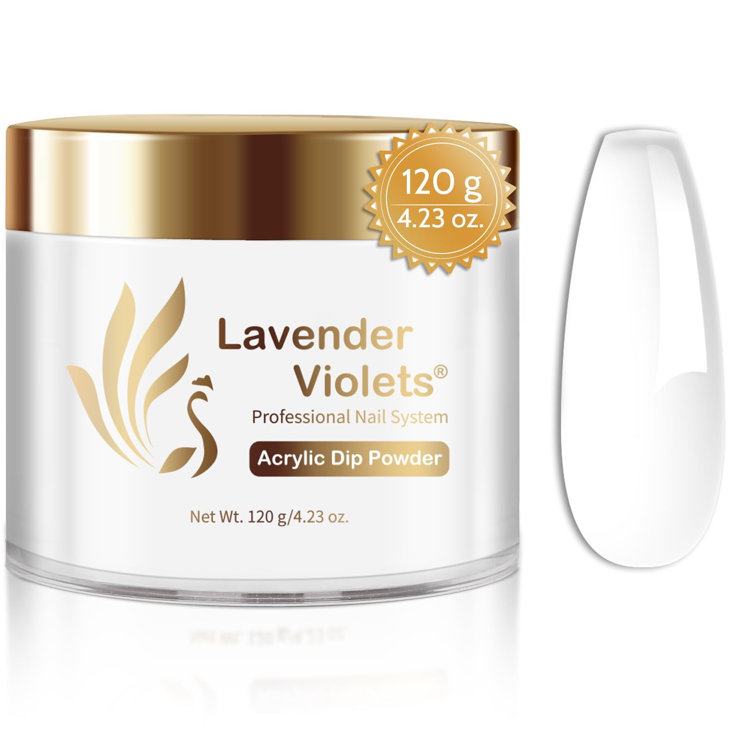 Lavender Violets Clear Acrylic Powder - 4.23oz Professional Acrylic Dip ...