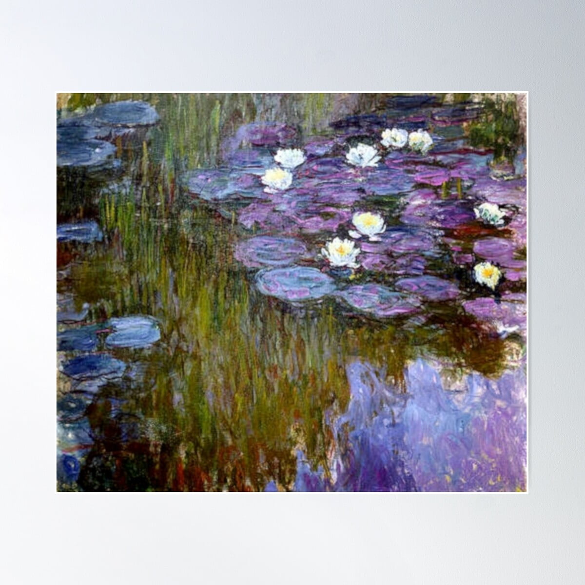 Lavender Water Lilies | Les NymphÃ©as Lavandes par Claude Monet Poster ...