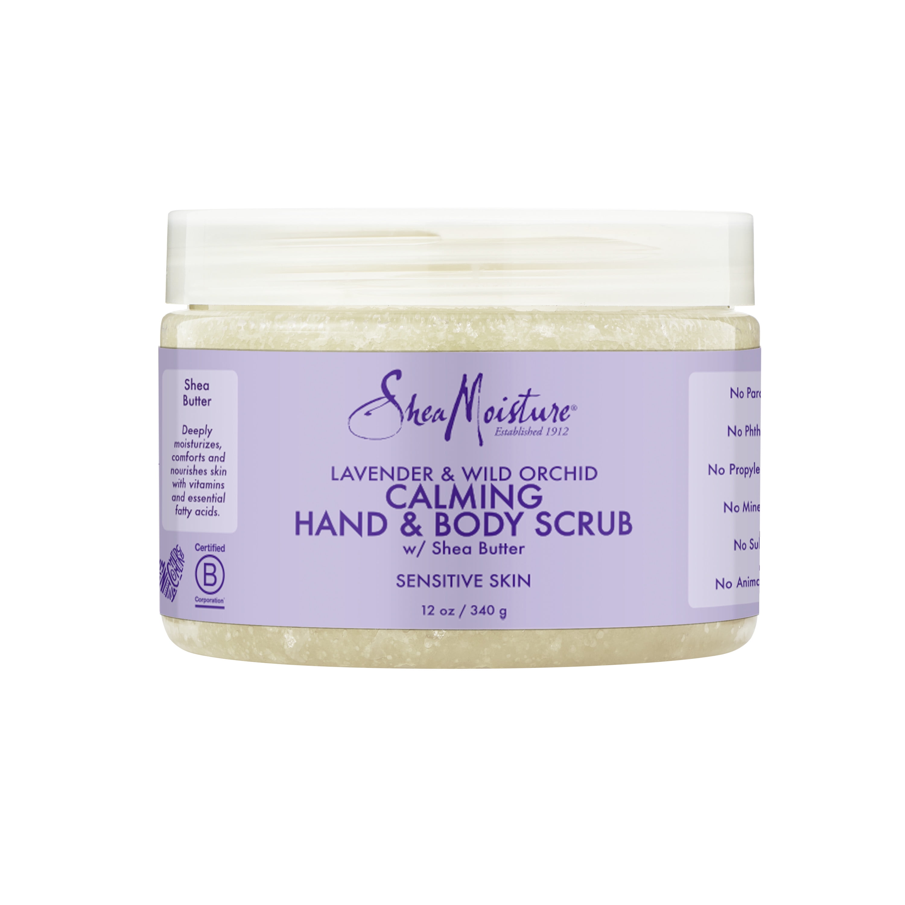 SheaMoisture Hand and Body Scrub Lavender and Wild Orchid, 12 oz ...