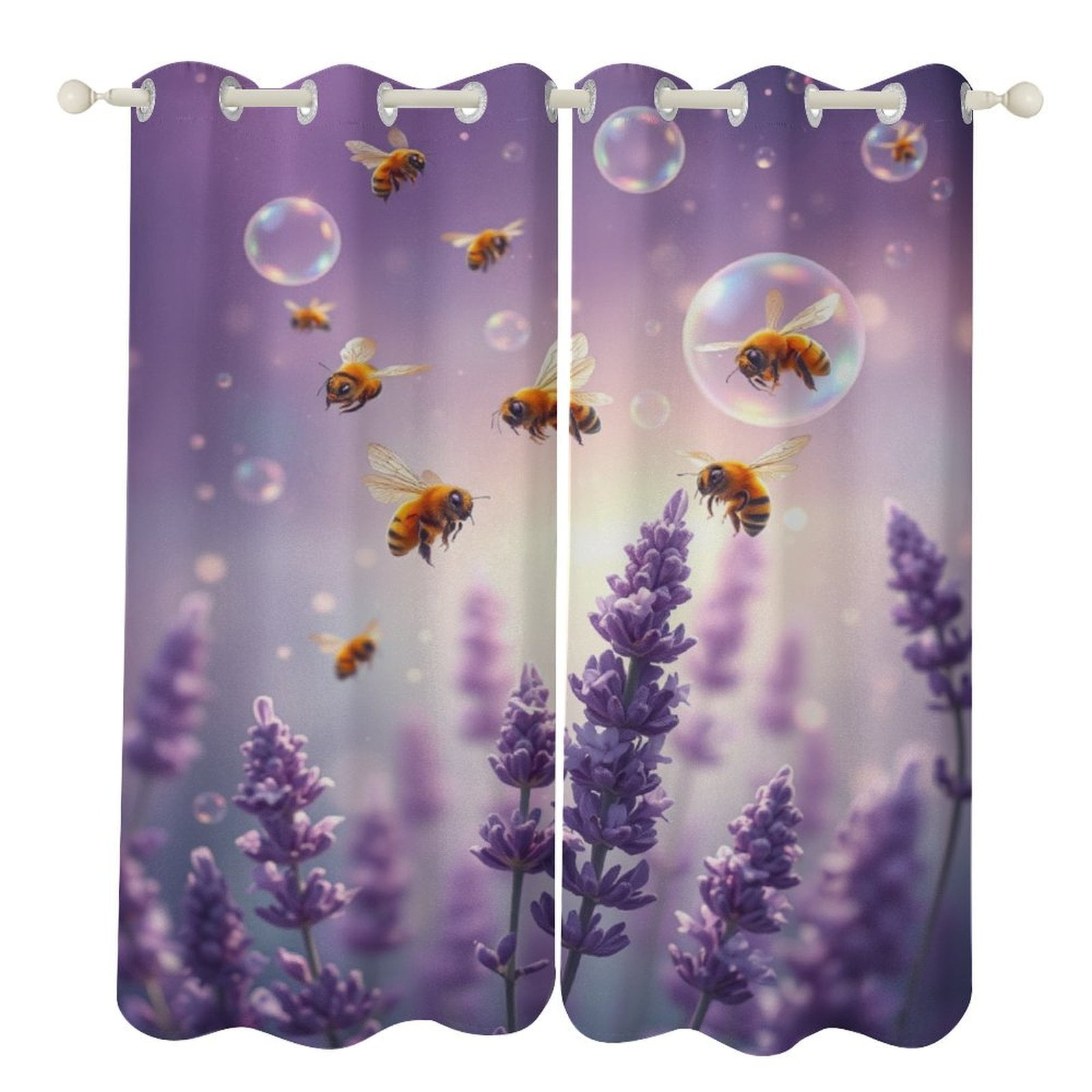 Lavender Window Curtains For Living Room Bedroom Bathroom Kicthen Door ...