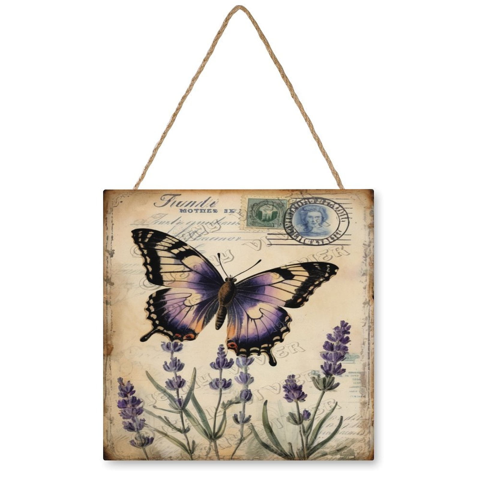 Lavender Wood Hanging Sign, Flower Decor, Welcome Sign, Funny Kitchen ...