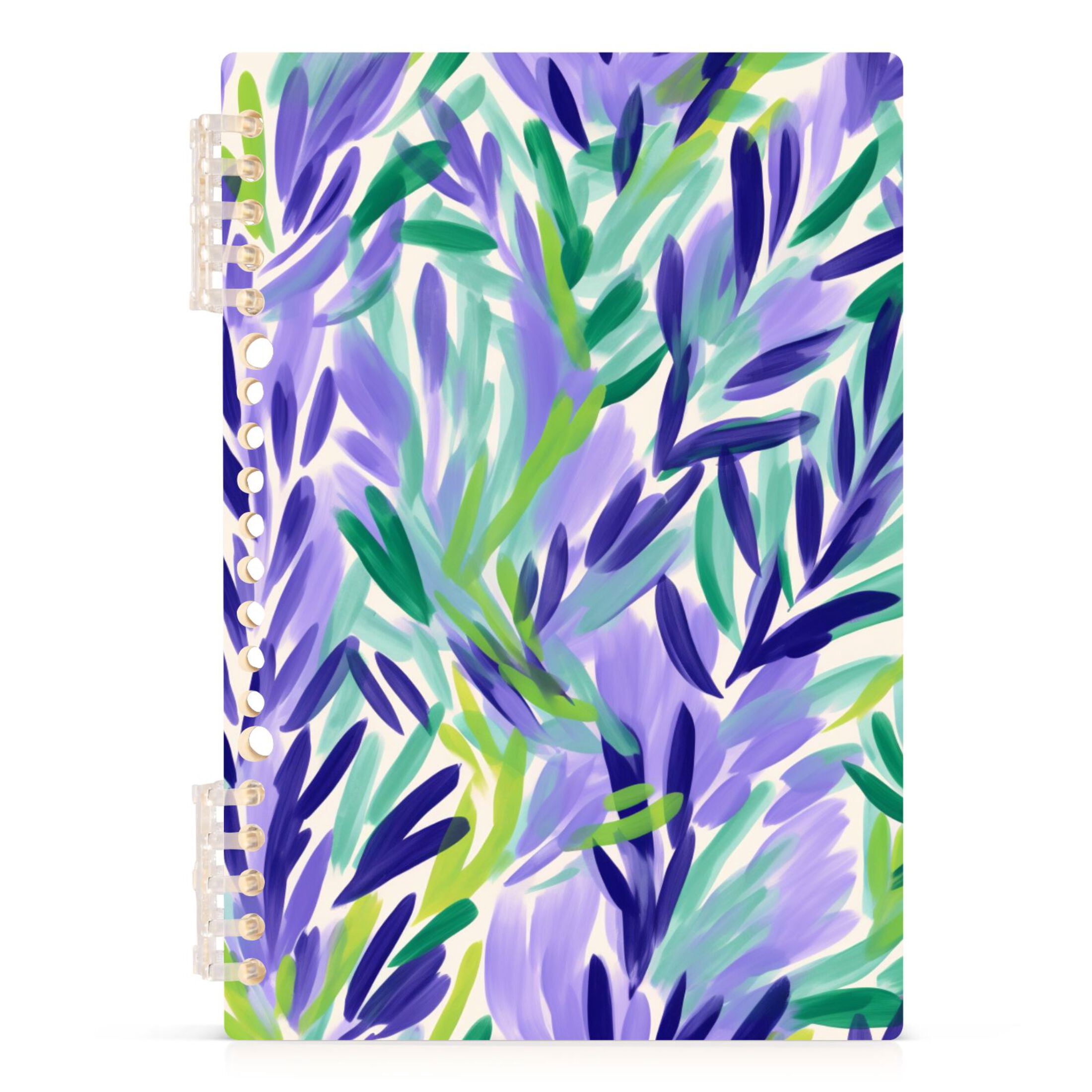 Lavender in Oil Painting Style Lined Spiral Journal Notebook 60 Pages ...