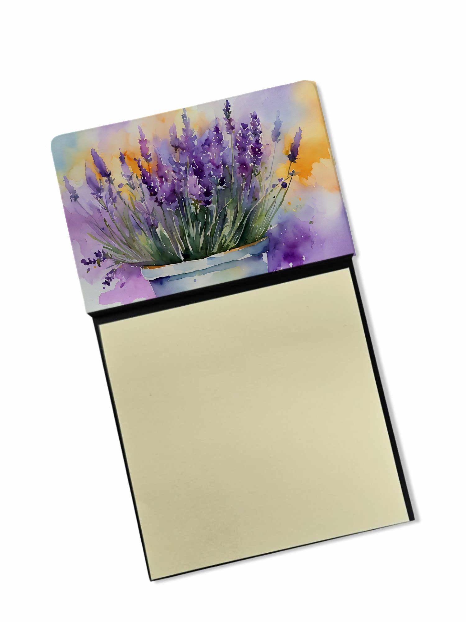 Lavender in Watercolor Sticky Note Holder 3.25 in x 5.25 in - Walmart.com