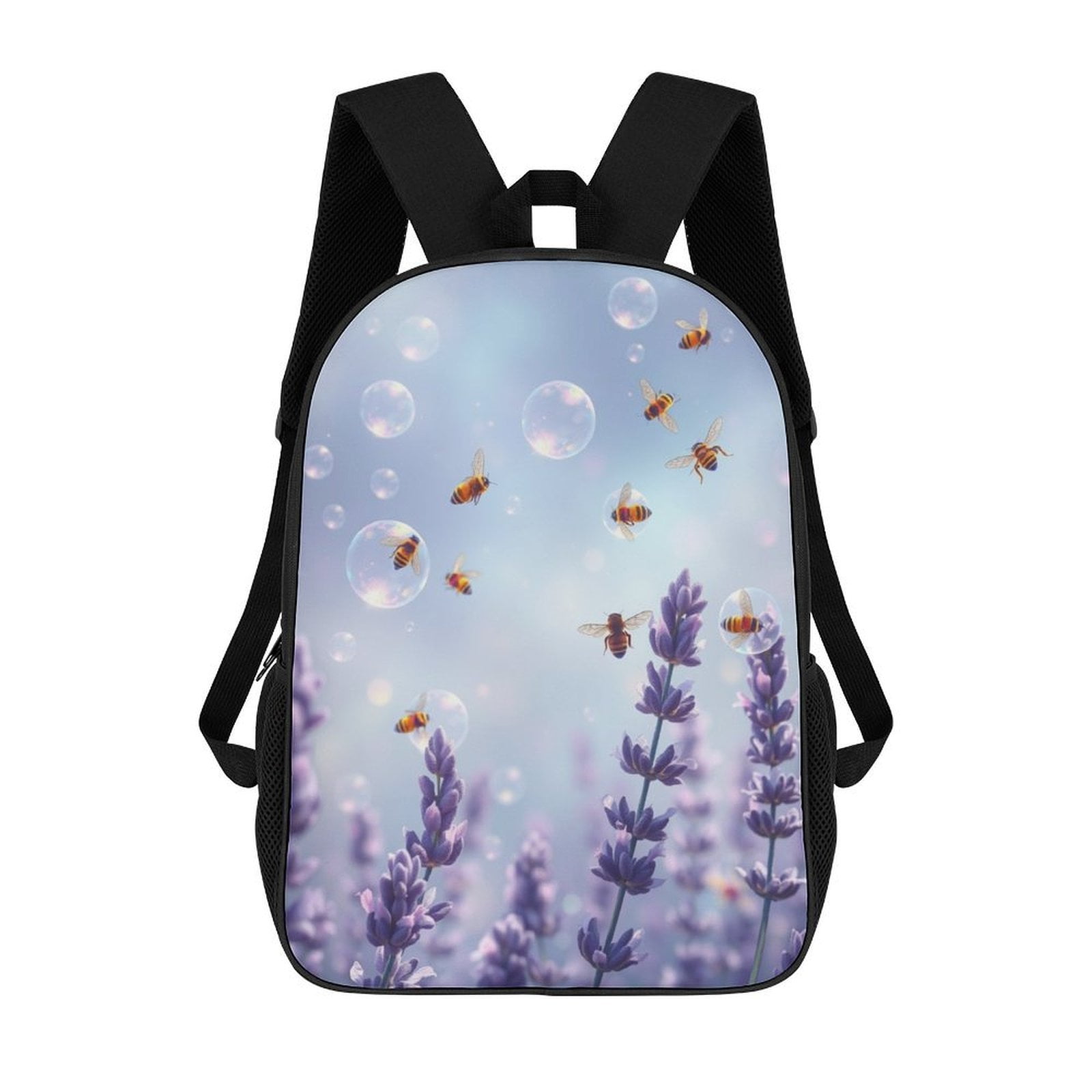 LavenderZipper Backpack Book Bag Supplies 17 Inch Backpack Bag ...