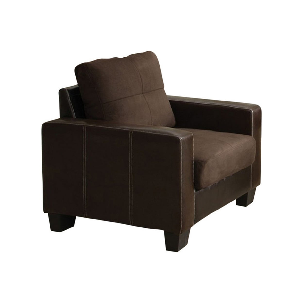 Laverne Contemporary Chair, Chocolate Color - Saltoro Sherpi - Walmart.com