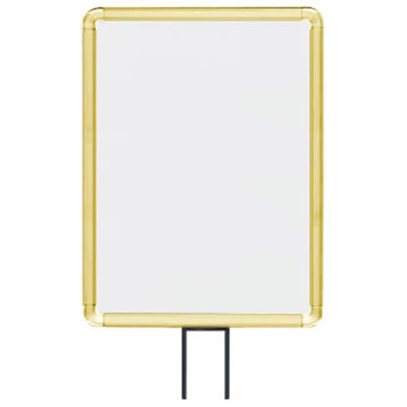 Lavi Industries 50-1131F7V-S-GD Vertical Fixed Mount Sign Frame, 11 x ...