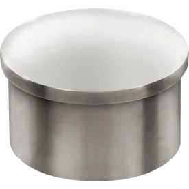 Lavi Industries End Cap Flush for 1.5"" Tubing Polished Stainless Steel ...