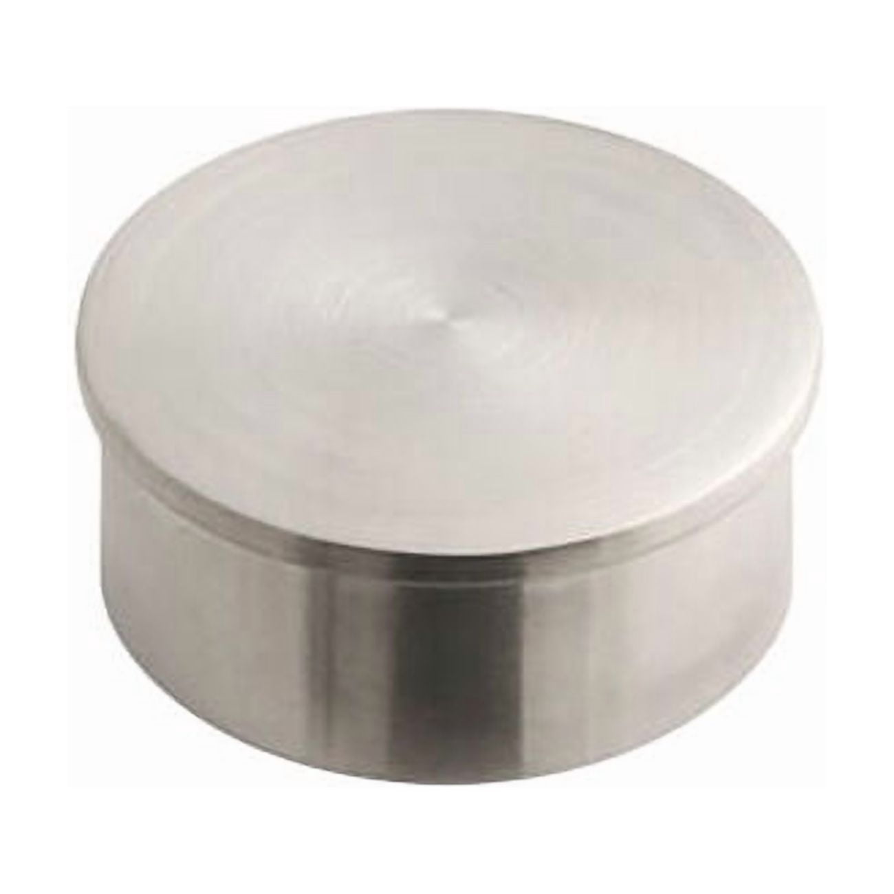 Lavi Industries End Cap Flush for 1.5"" Tubing Satin Stainless Steel ...