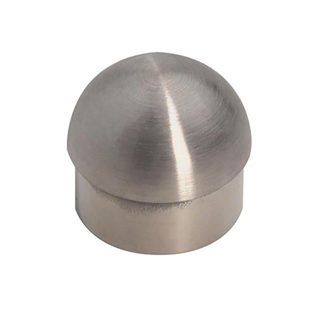 Lavi Industries Half Ball End Cap for 1.5"" Tubing Satin Stainless ...
