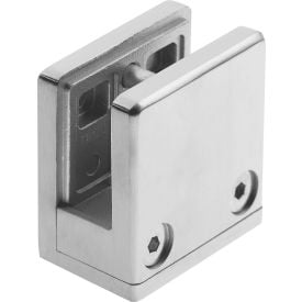Lavi B1191822 Satin Stainless Steel Flat Back Glass Clip - 0.5 in ...