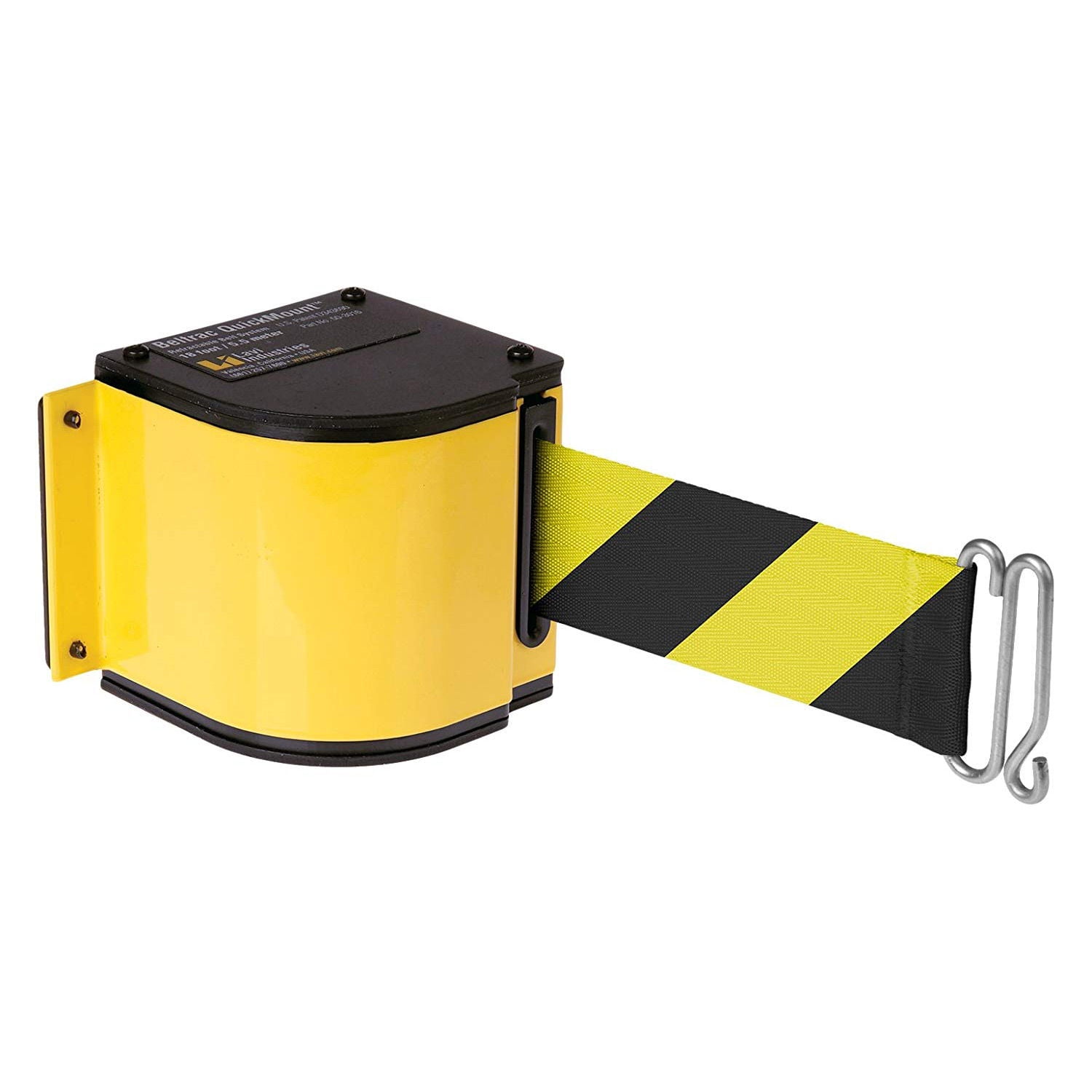Lavi Industries Warehouse Retractable Belt Barrier Adj. Mount Yellow ...