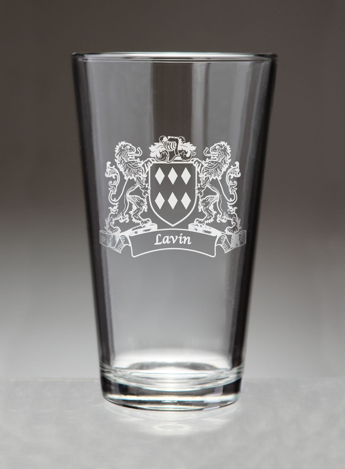 Lavin Irish Coat of Arms Lions Pint Glasses (Sand Etched) - Walmart.com
