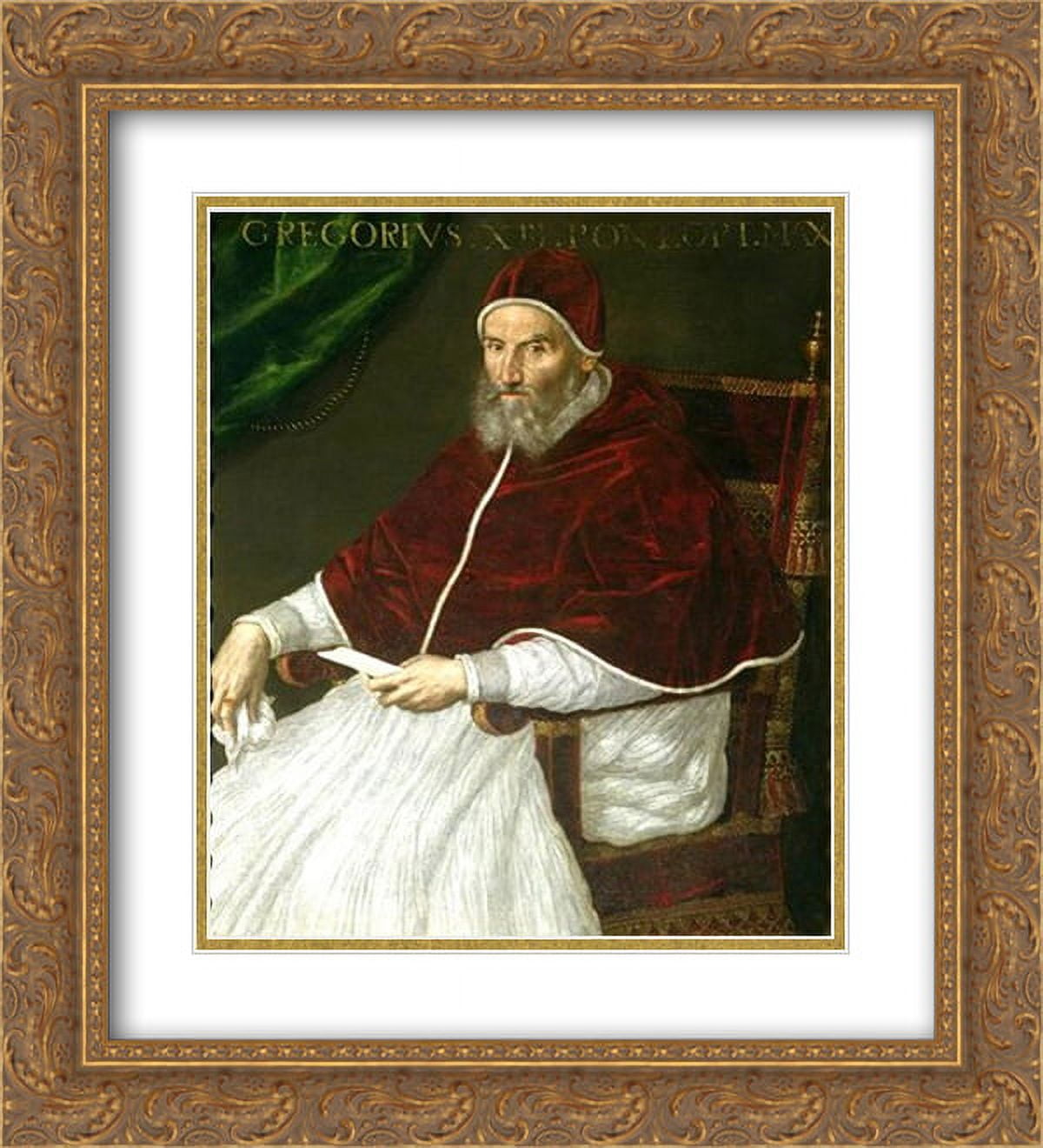 Lavinia Fontana 2x Matted 20x24 Gold Ornate Framed Art Print 'Pope ...
