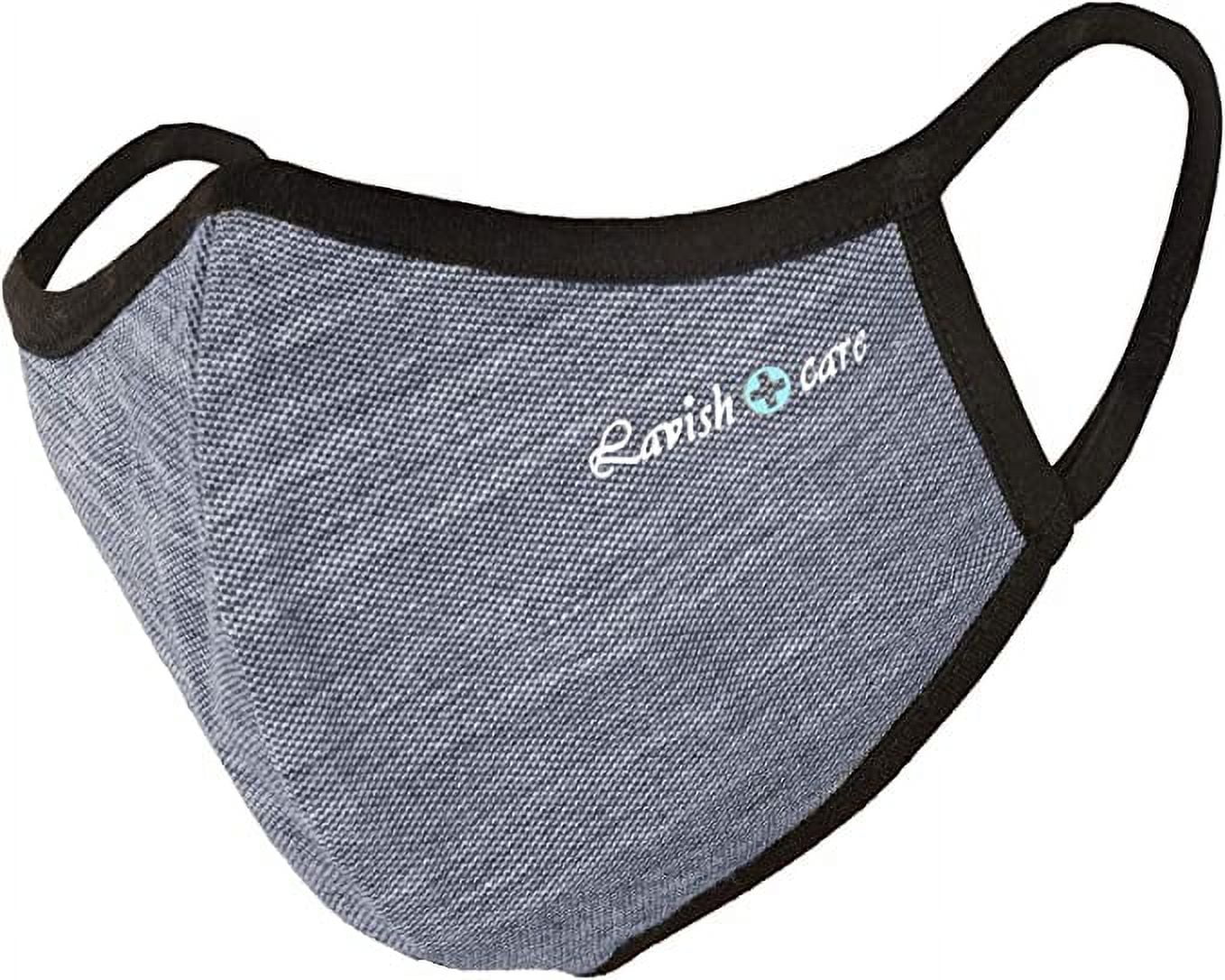 Lavish Care Cloth Face Mask - Washable & Reusable - 5 Layers - Cotton ...