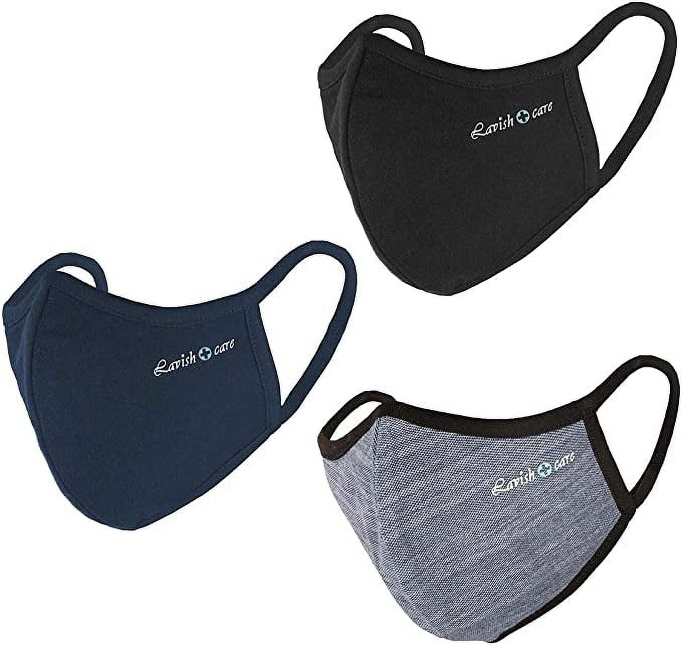 Lavish Care Cloth Face Mask - Washable & Reusable - 5 Layers - Cotton ...