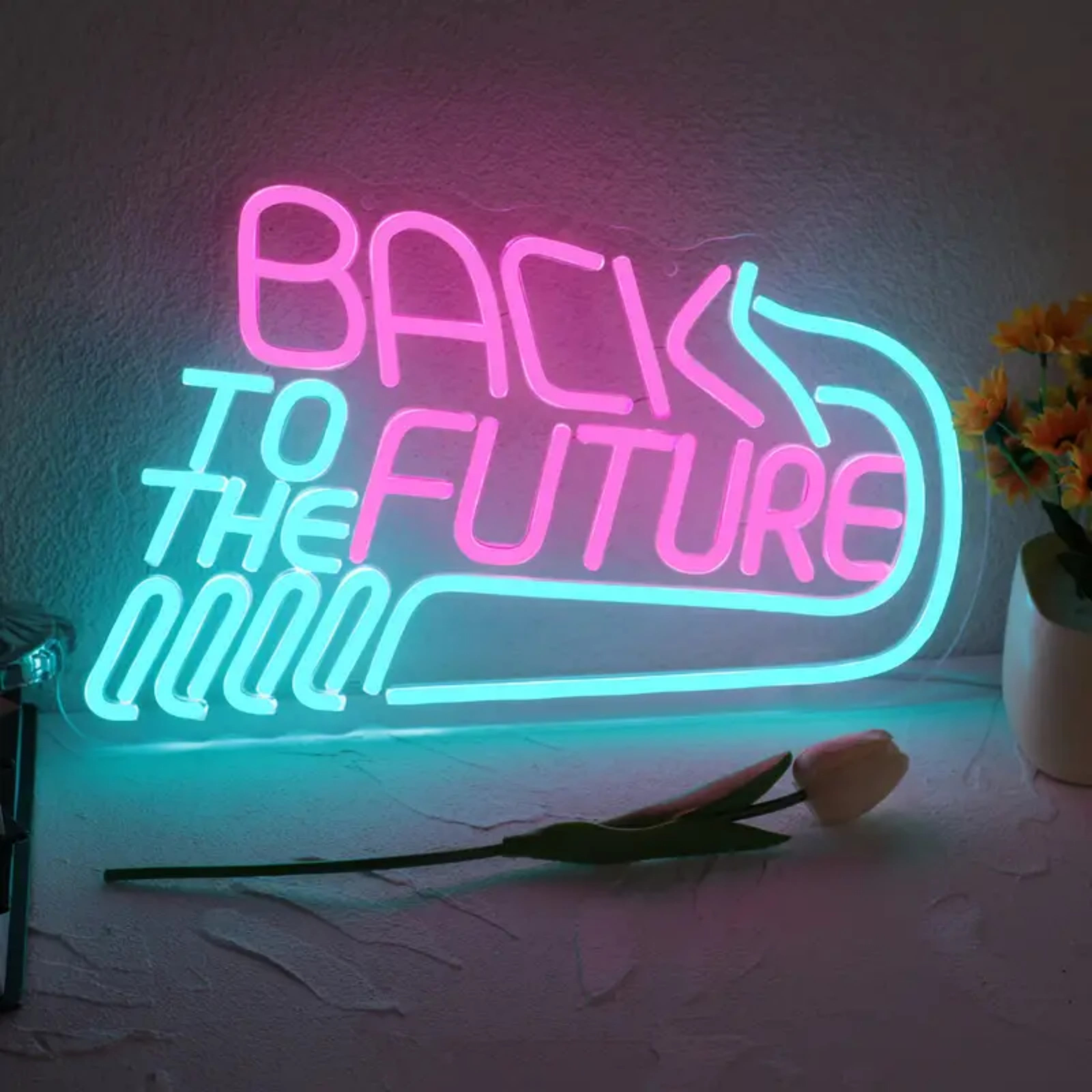 Lavish Cover Back to The Future Neon Signs, 15.3"*10.2" Dimmable & USB ...