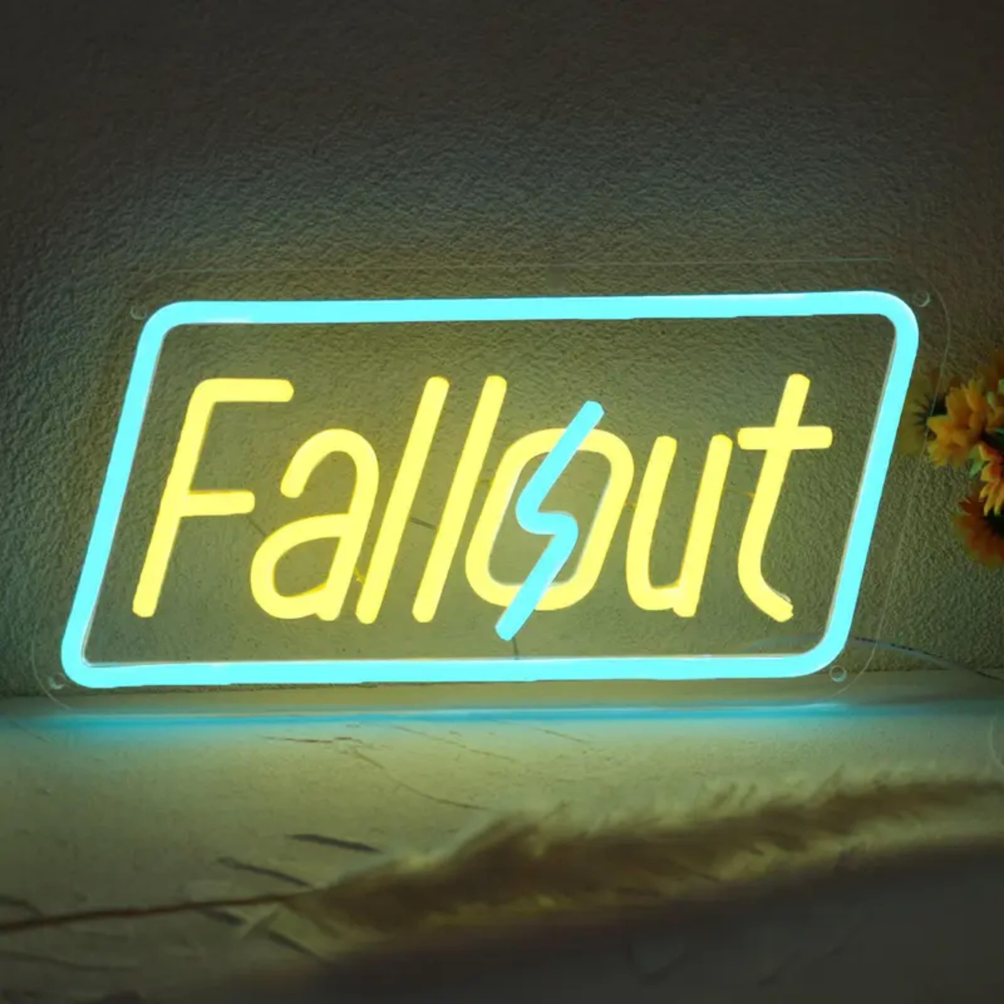 UPONRAY Fallout Neon Signs, 13.7"*6.7" Dimmable & USB-Powered LED Neon ...