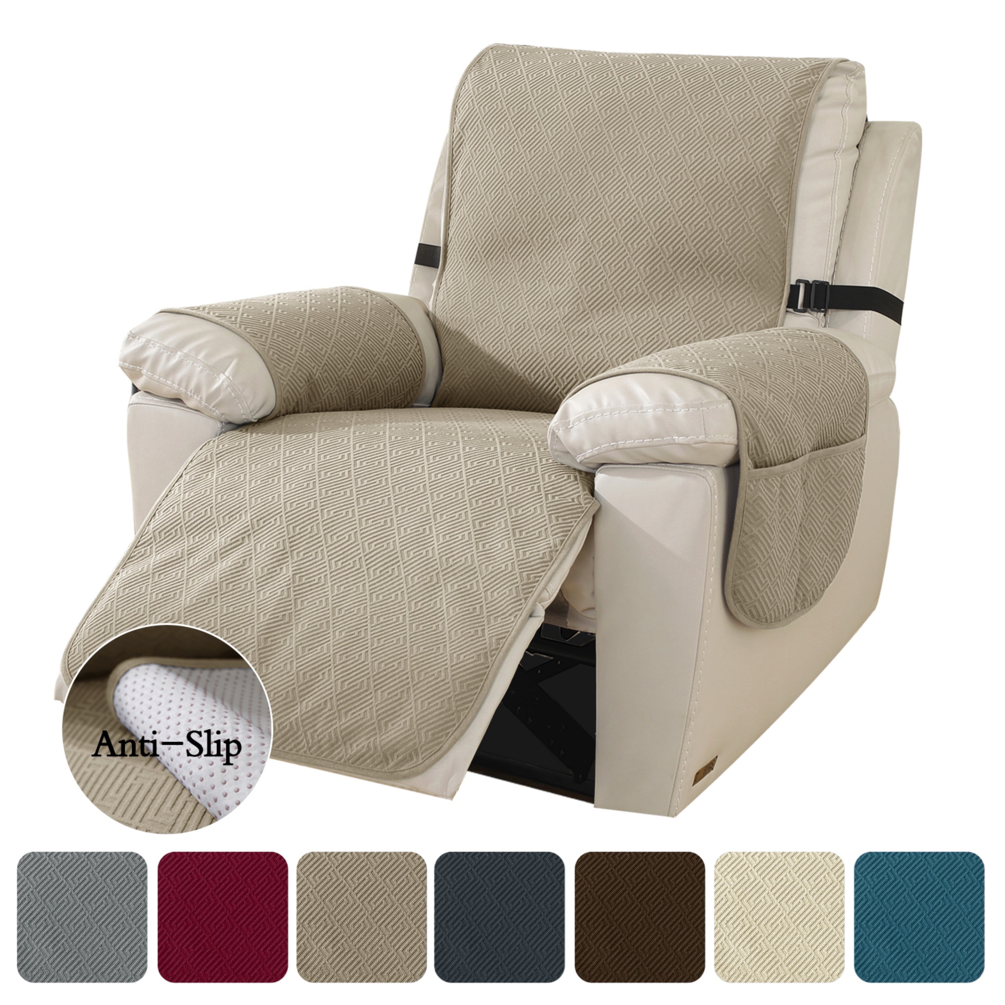 Lavish Cover 100% Waterproof Recliner Chair Cover, 1 Piece Non-Slip ...