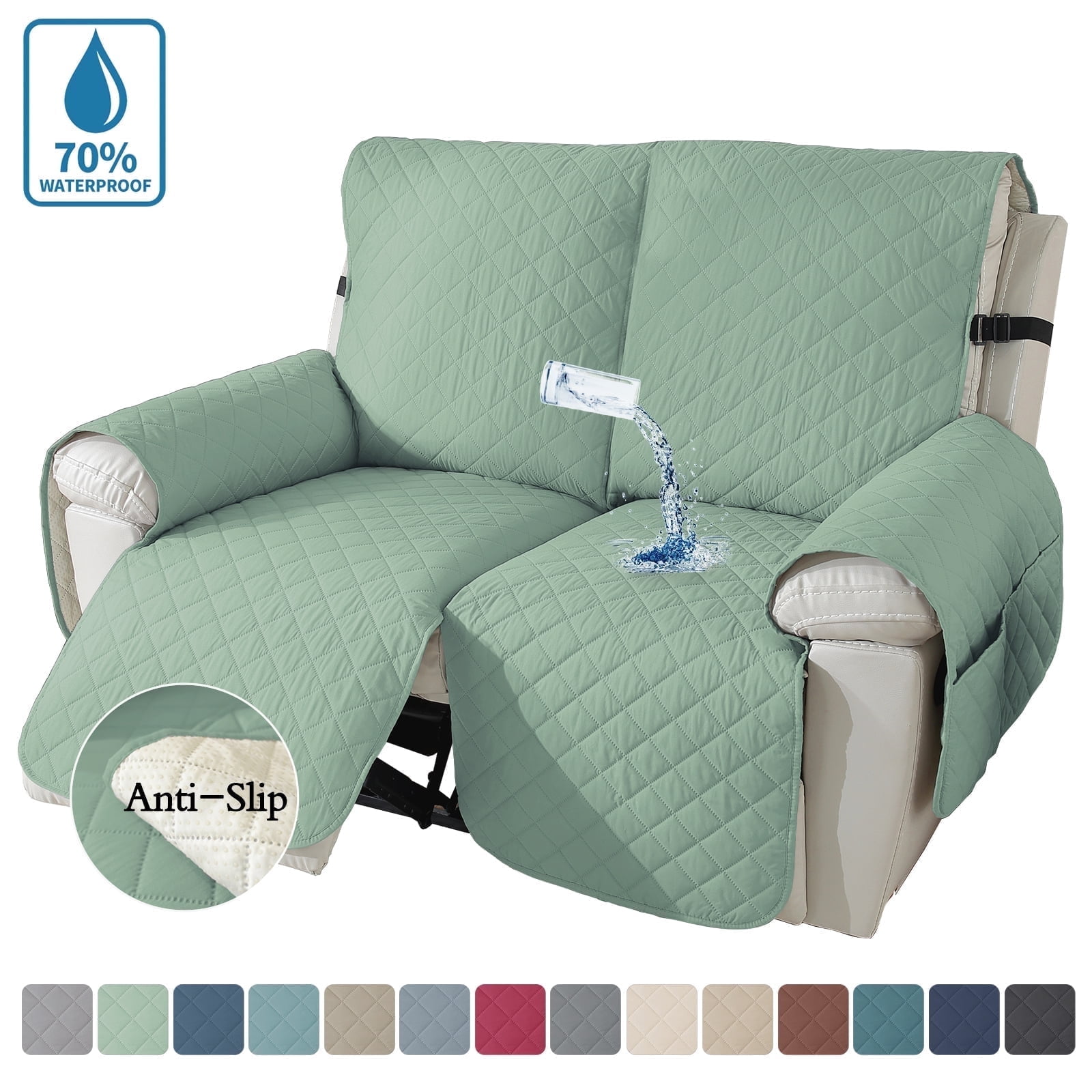 Y YUNHSOM Recliner Chair Covers with Nonslip Waterproof Layer - Machine ...