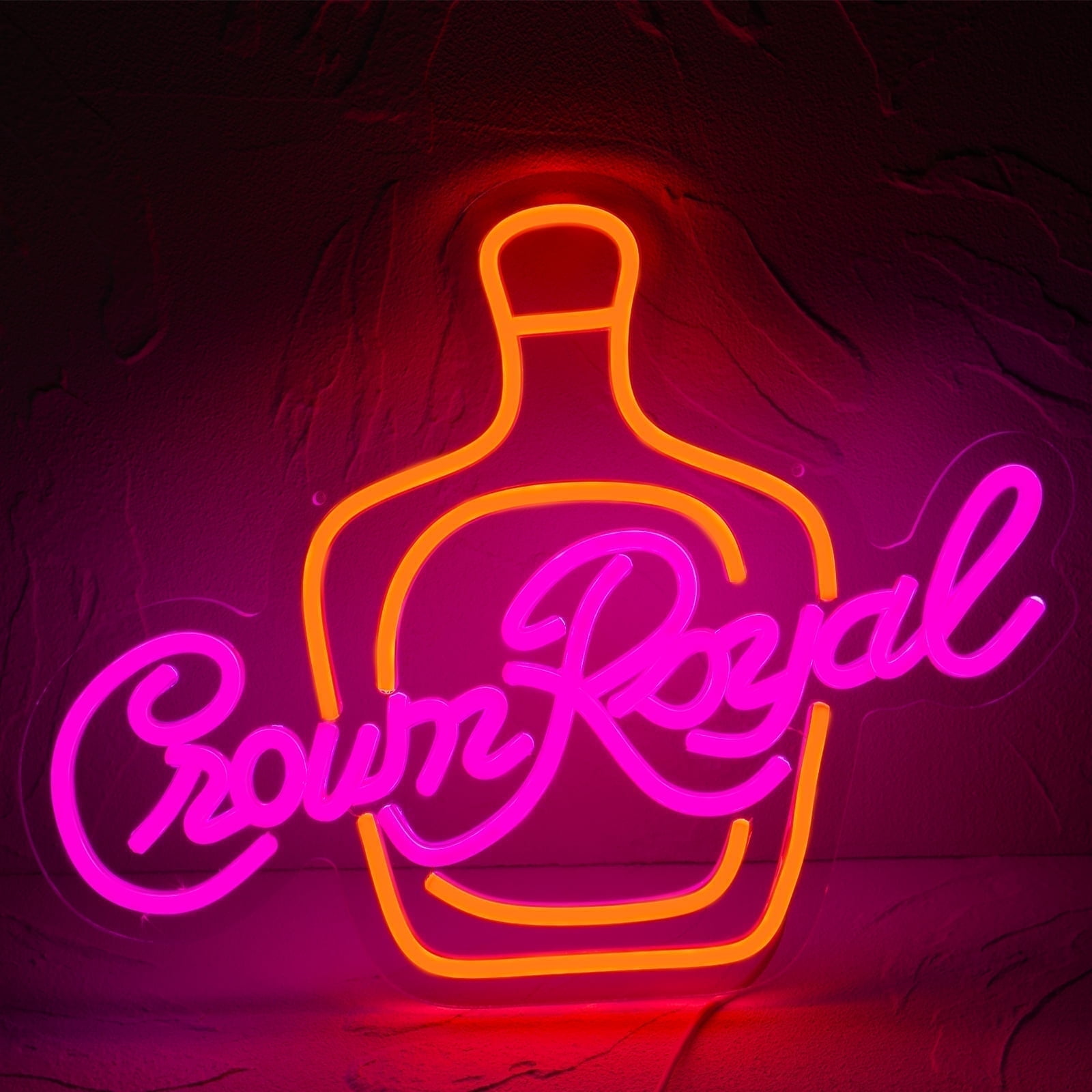 Y YUNHSOM Whiskey Neon Sign ,16*16 Inches Neon light for Garage Bar ...