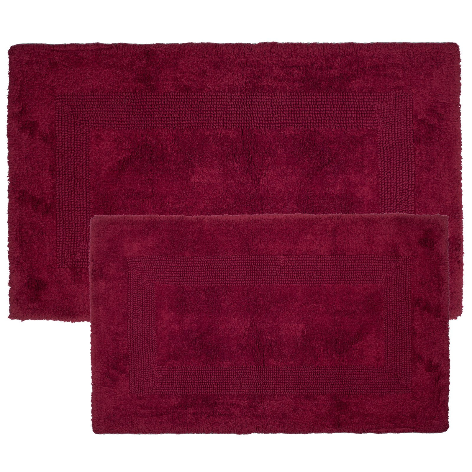 Lavish Home 100% Cotton 2-Piece Reversible Rug Set - Walmart.com