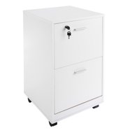 Tribesigns Modern White Filing Cabinet with 5-Tier Bookshelf for Home ...