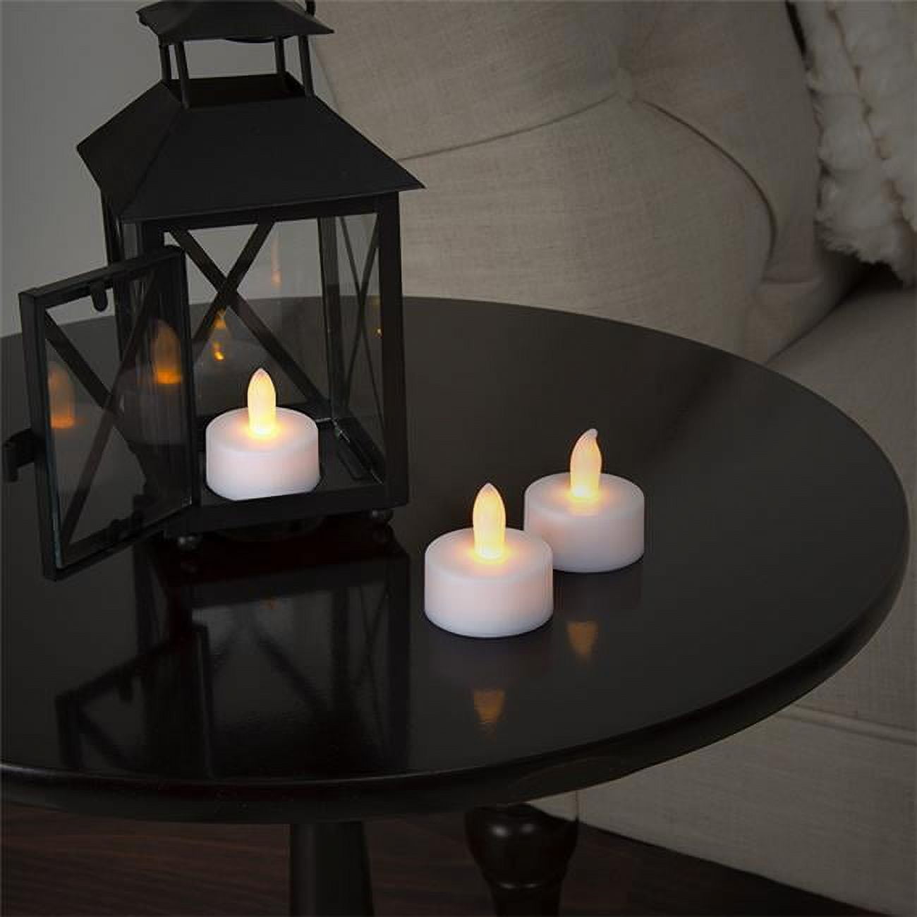 Lavish Home 24-Piece Small Flameless LED Tea Light Candle Set, Flicker ...