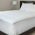 Lavish Home 39 x 75 x 3 in. Twin Size Alternative Bedding Topper 233 ...