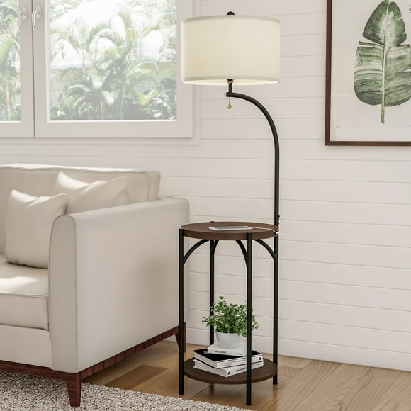 Side Table Lamp Combo