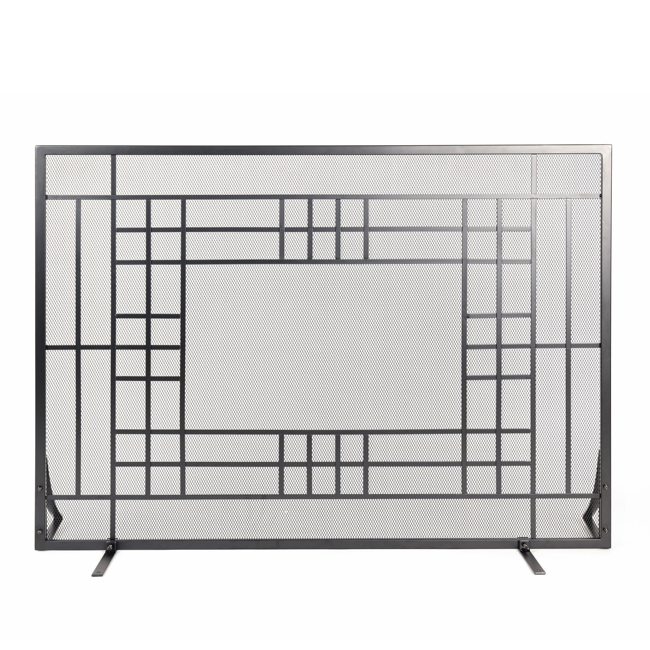 Lavish Home Fireplace Screen - Fireplace Gate with Mesh Spark Guard ...
