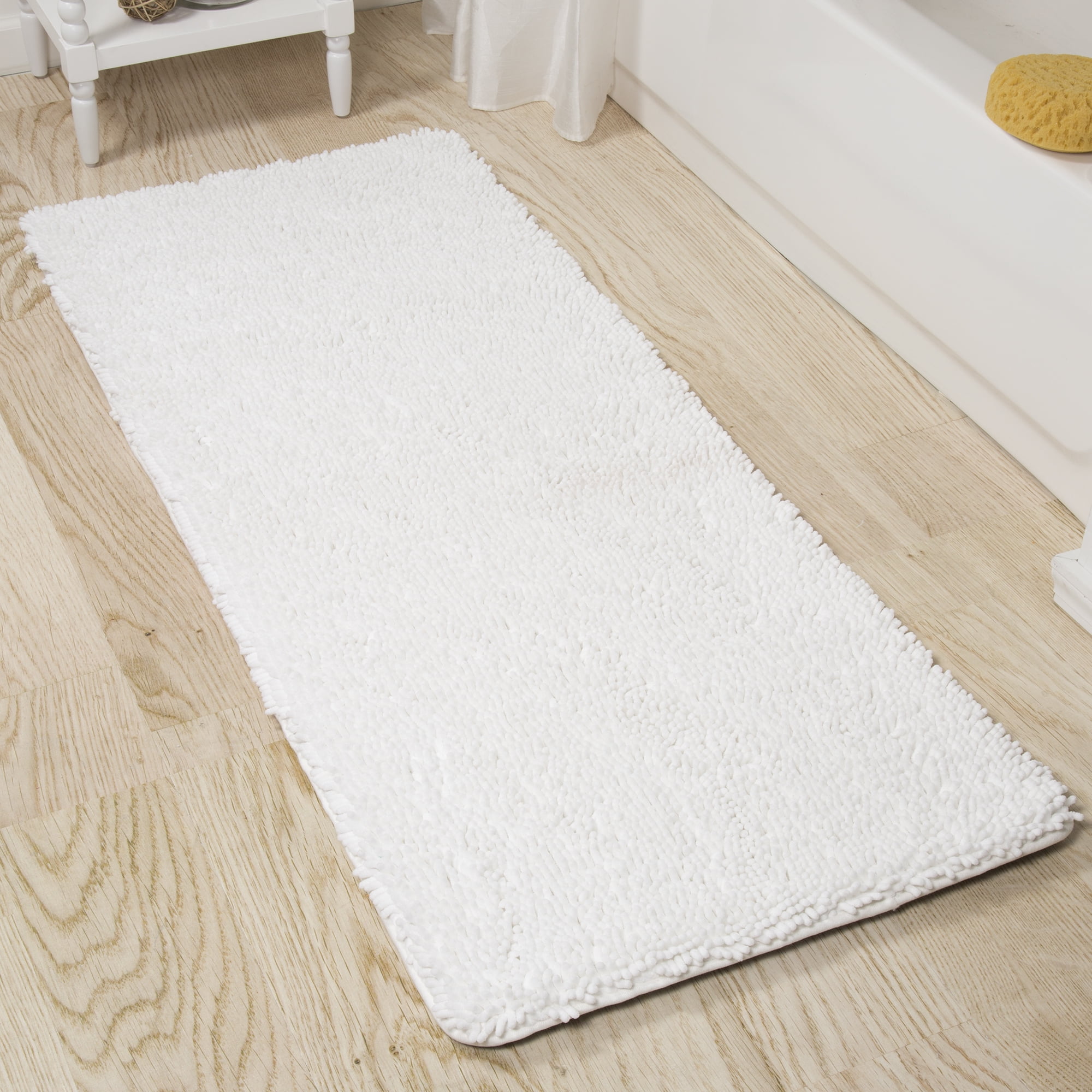 Lavish Home Memory Foam Shag Bath Mat (24x58), 1-Piece - Walmart.com