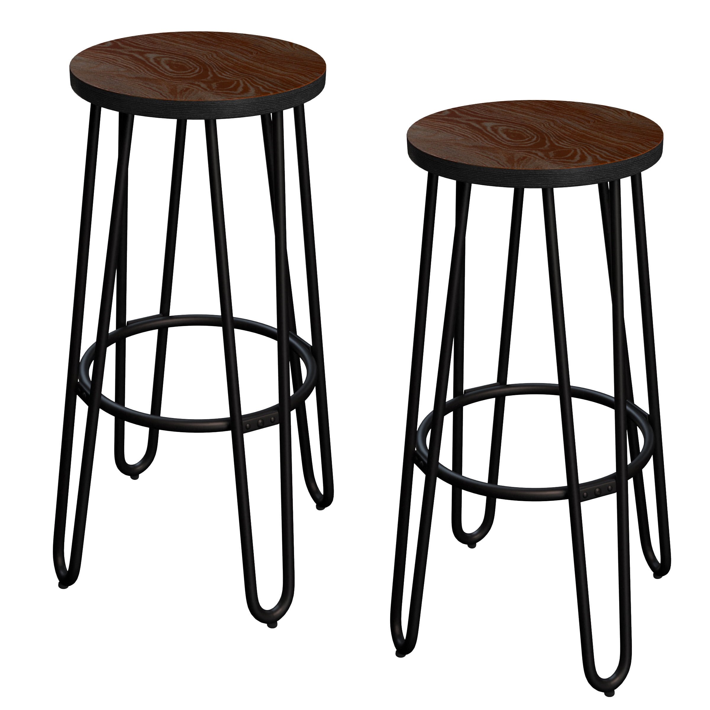 Lavish Home 24-Inch Backless Bar Stools - Walmart.com